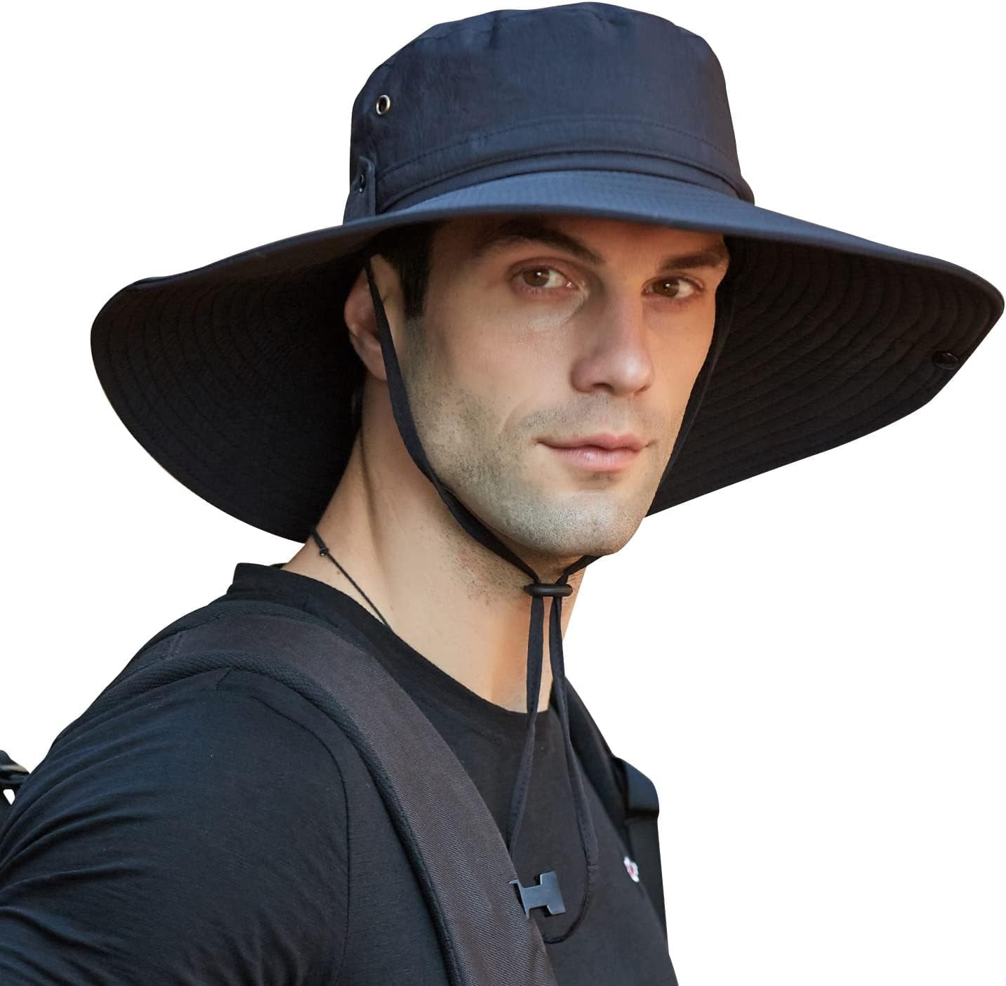 【UPF50+Waterproof Wide-Brim】 Sun-Hat Fishing-Hat for Safari Hiking ...