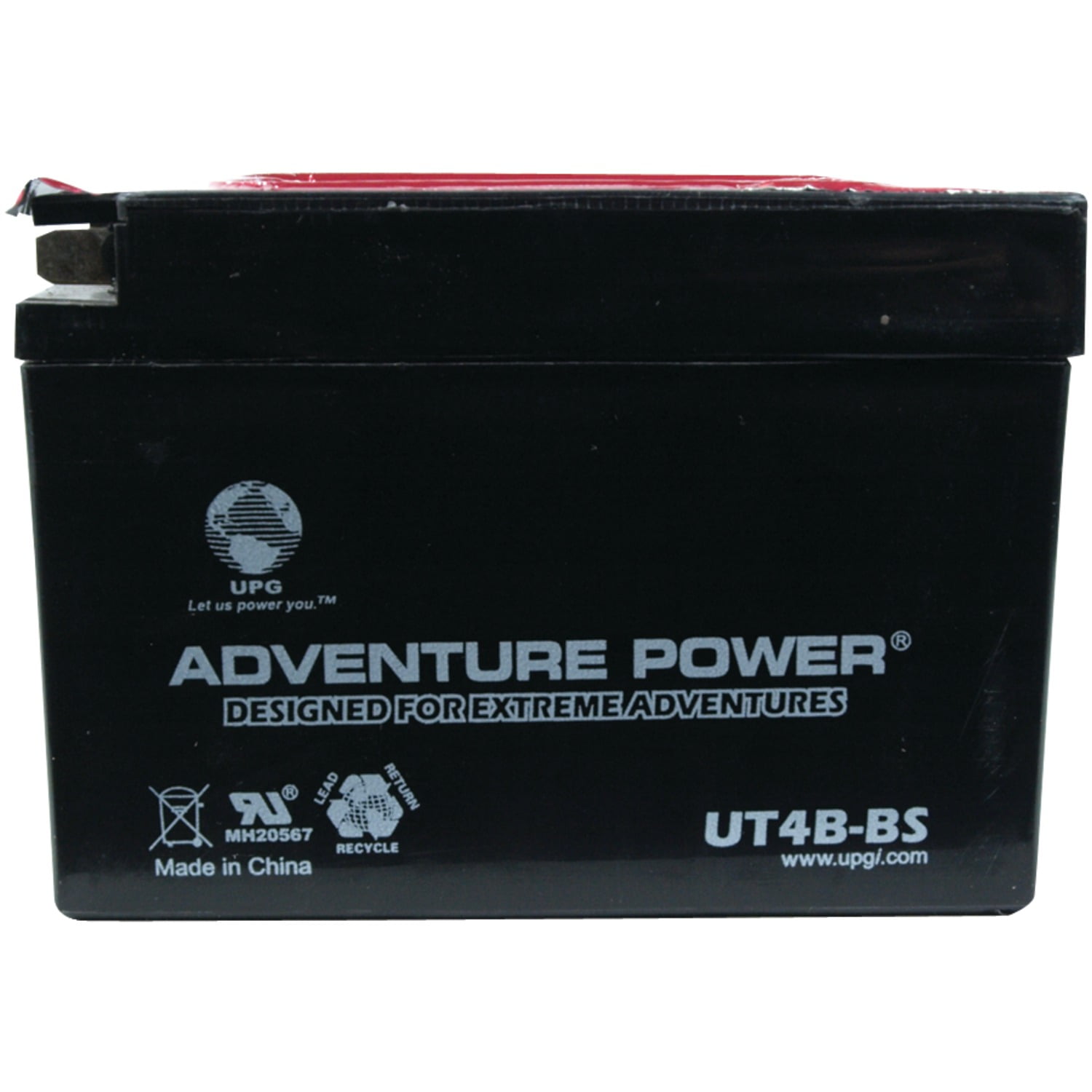 UPG 43004 UT4B-BS, Dry Charge AGM Power Sports Battery - Walmart.com