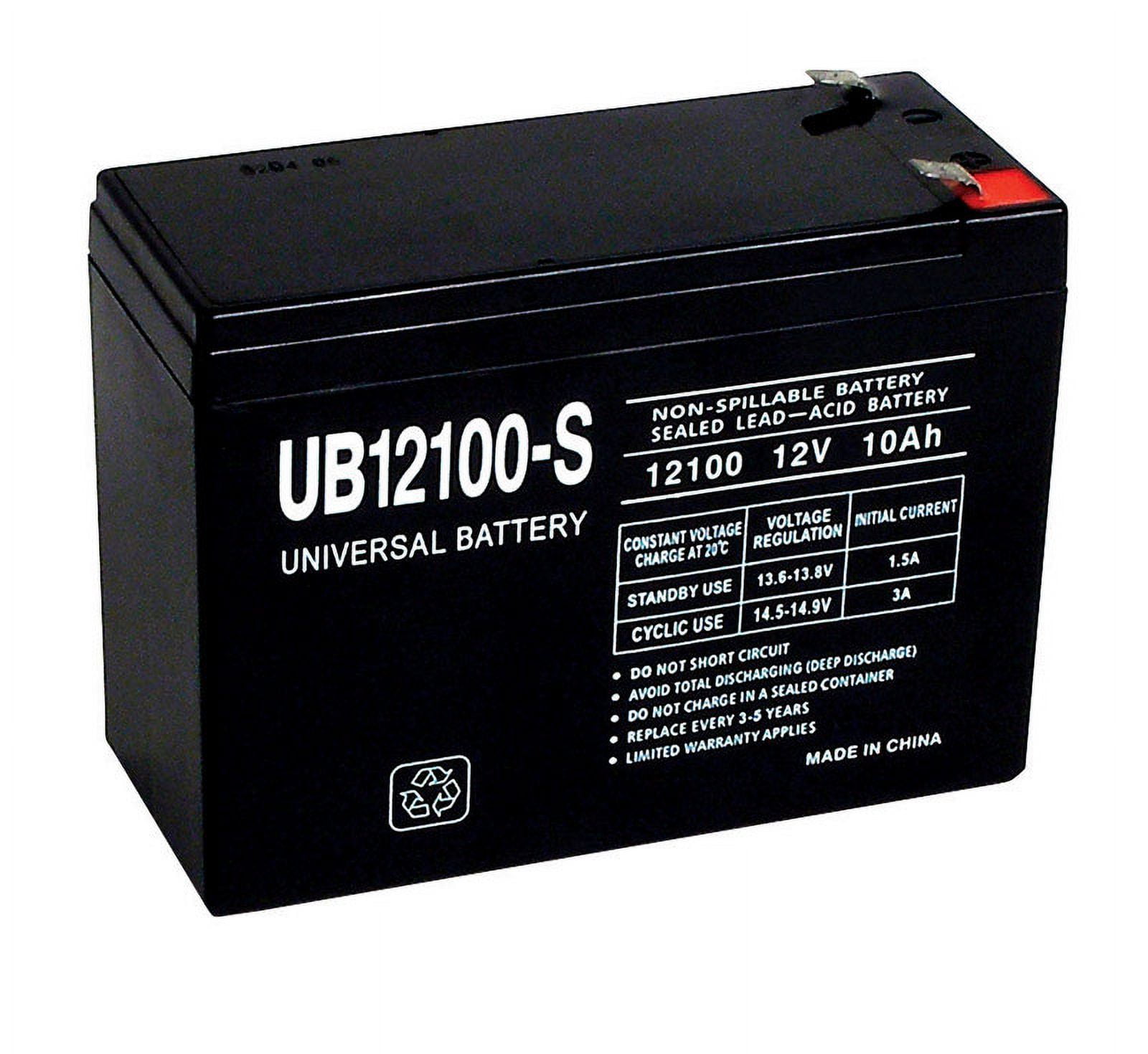 UPG 86012 Lead Acid Battery UB12100-S 10 Ah - Walmart.com