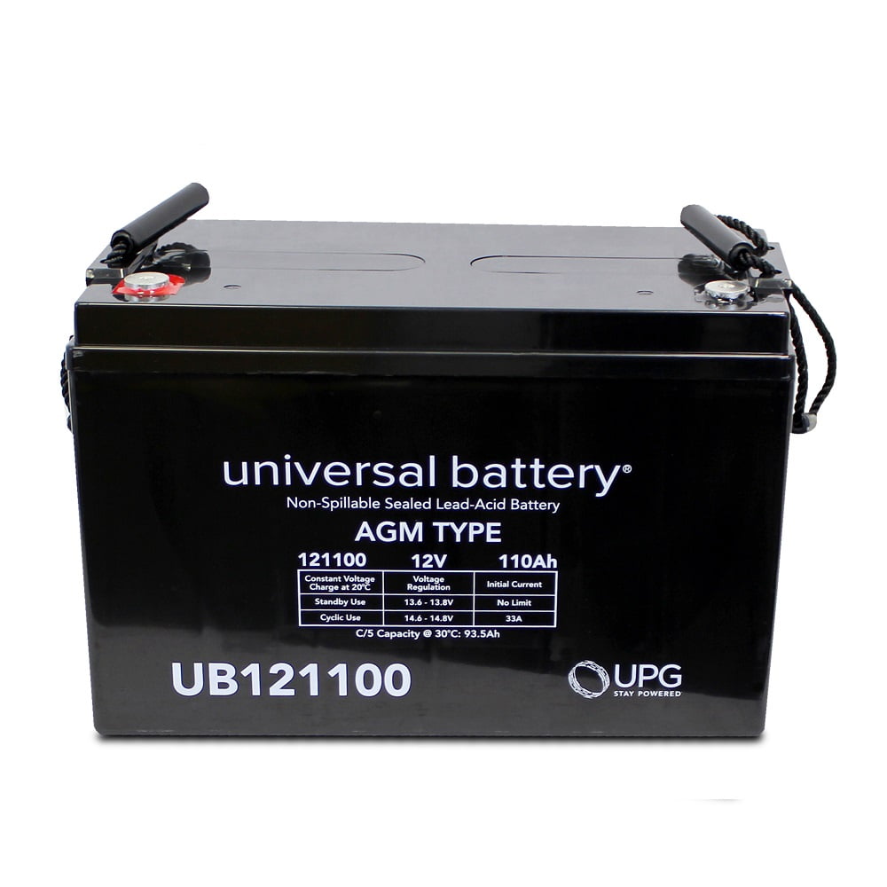 UPG UB121100 12V110Ah I6 AGM Battery 30H 31 for Solar Wind Off Grid ...