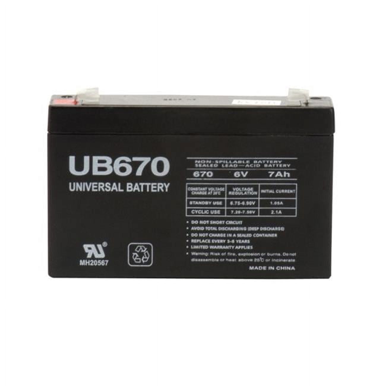 UPG UB670 7 Ah Lead Acid Automotive Battery - Walmart.com