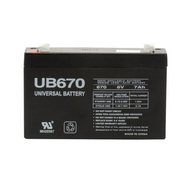 UPG UB670 7 Ah Lead Acid Automotive Battery - Walmart.com