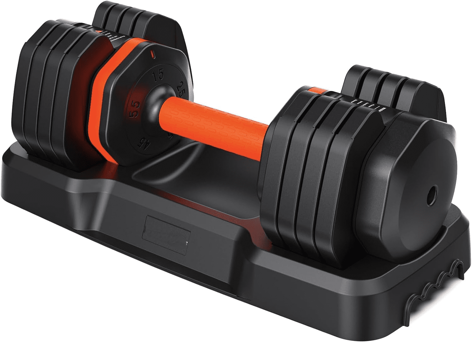 UPGO 55LB Adjustable Dumbbells Single,15LB to 55LB Hex Adjustable ...