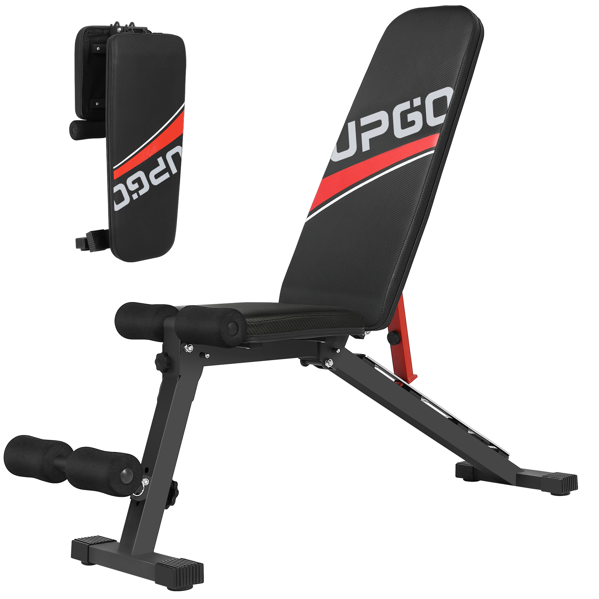 STOZM Combo of Deluxe Pull Up Bar (Black) & Multi-Purpose Deluxe 14 ...