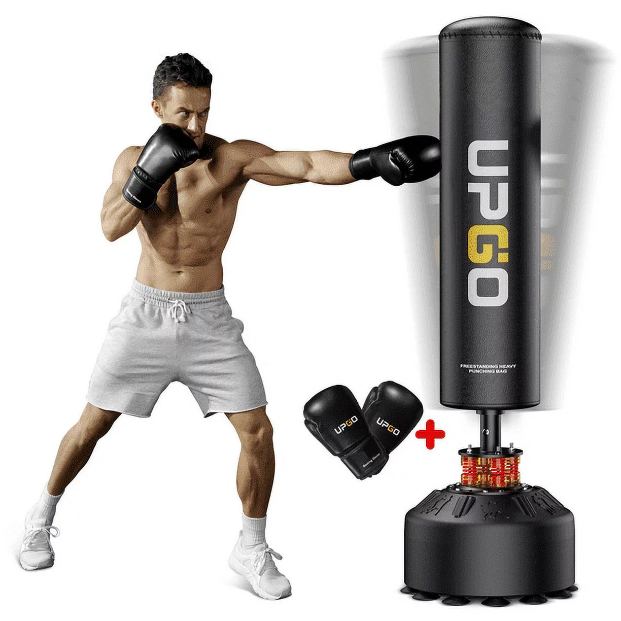 Eotvia Punching Bag For Adults Freestanding Boxing Set With Gloves 55