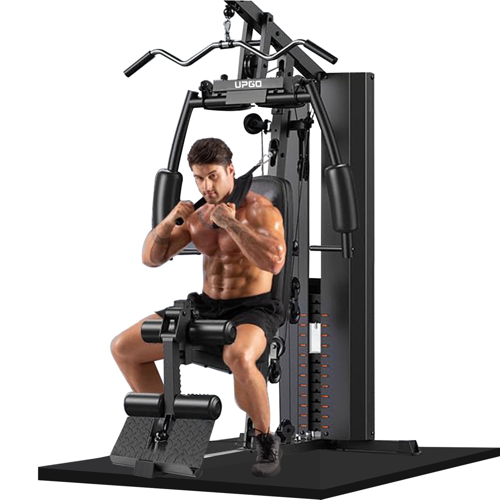UPGO Home Gym Station, Workout Station with 154LBS Weight Stack, Home ...