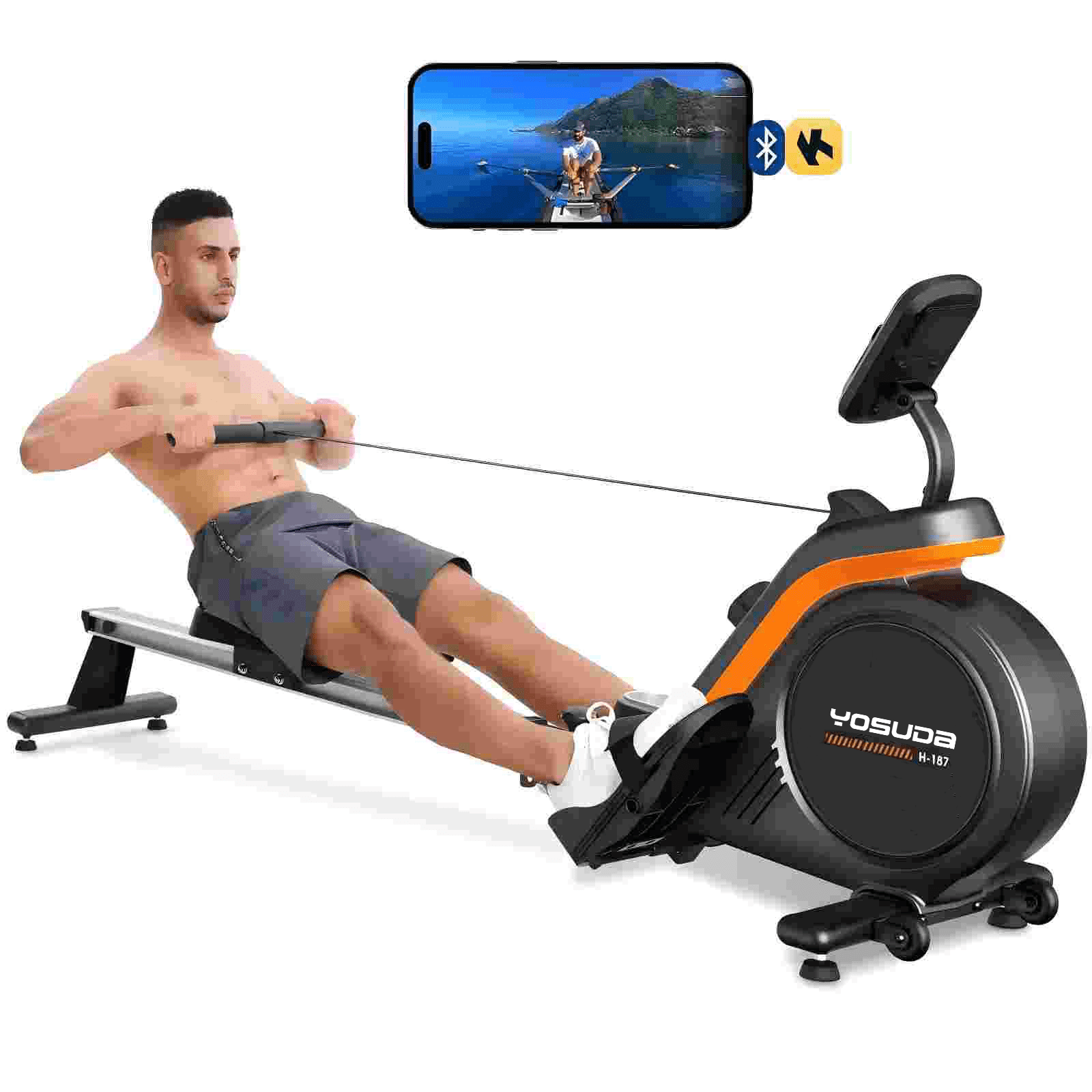 Free Shipping! UPGO Magnetic Rowing Machine 350 LB Weight Capacity ...