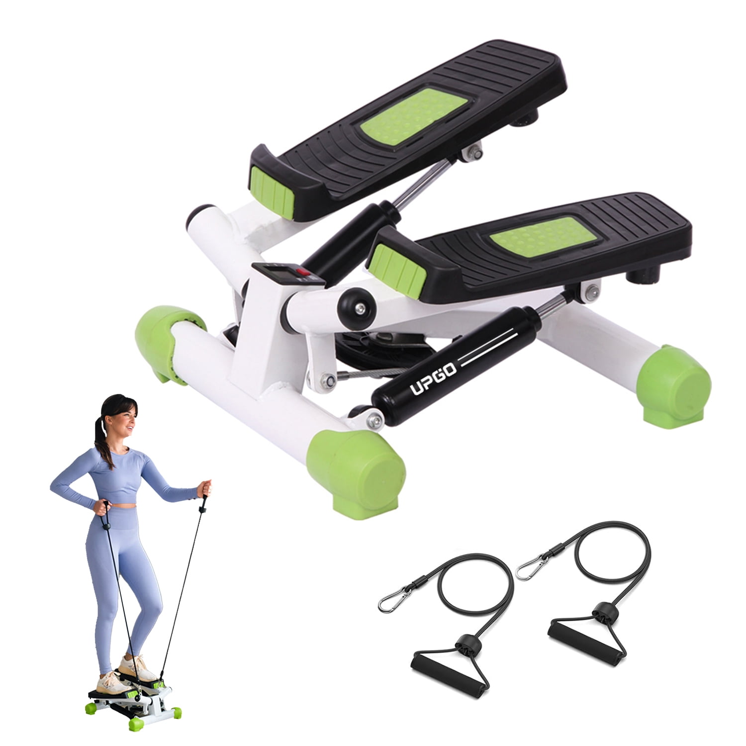 UPGO Mini Steppers Exercise Machine Stair Stepper with Resistance Bands ...
