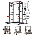 UPGO Power Cage,1200lbs Multi-Function Power Rack with Lat Pulldown and ...