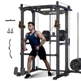 Sportsroyals, Power Cage, 1600lbs Multi-Function Power Rack, Black ...