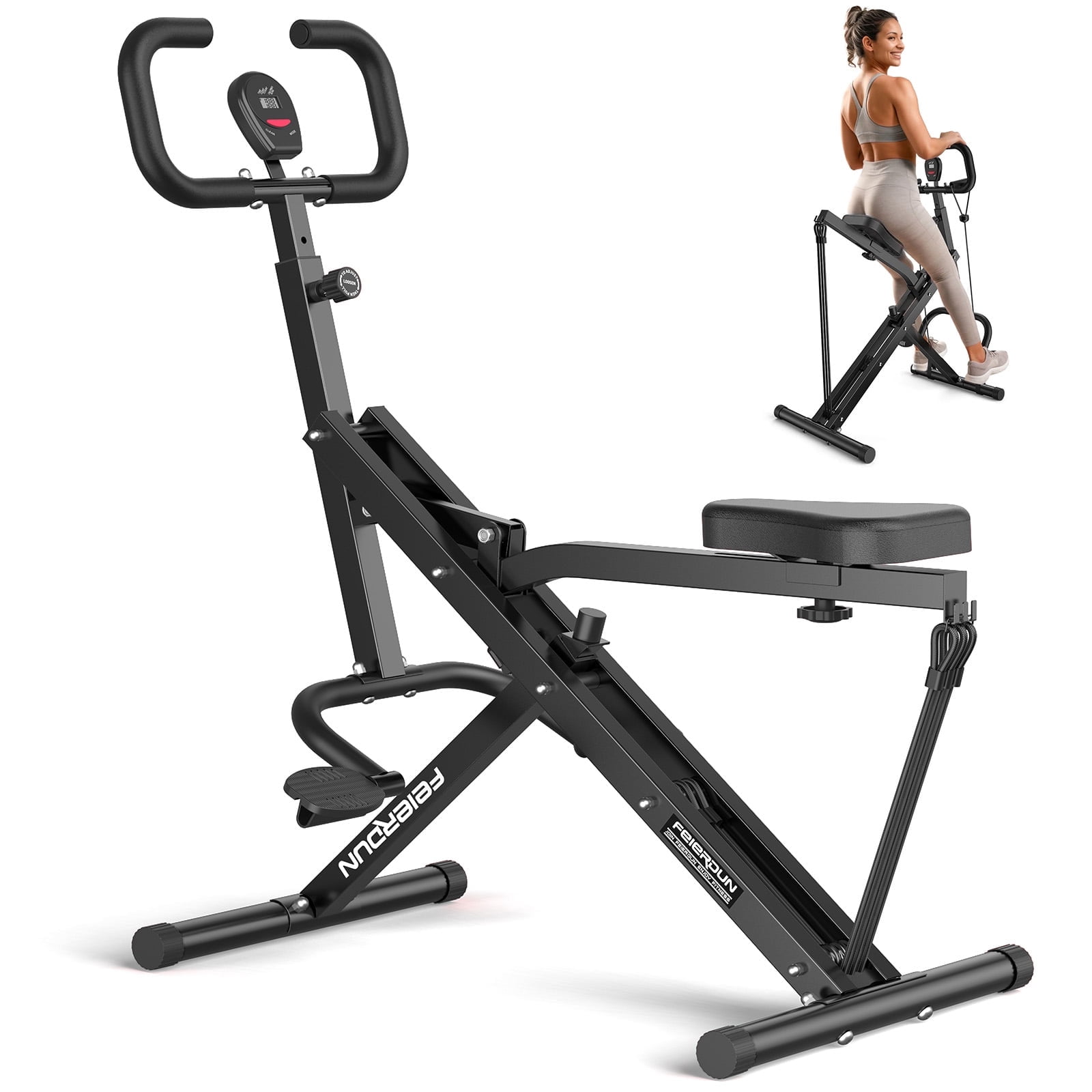 UPGO Squat Assist Trainer, 330lbs Foldable with Adjustable 4 Resistance ...