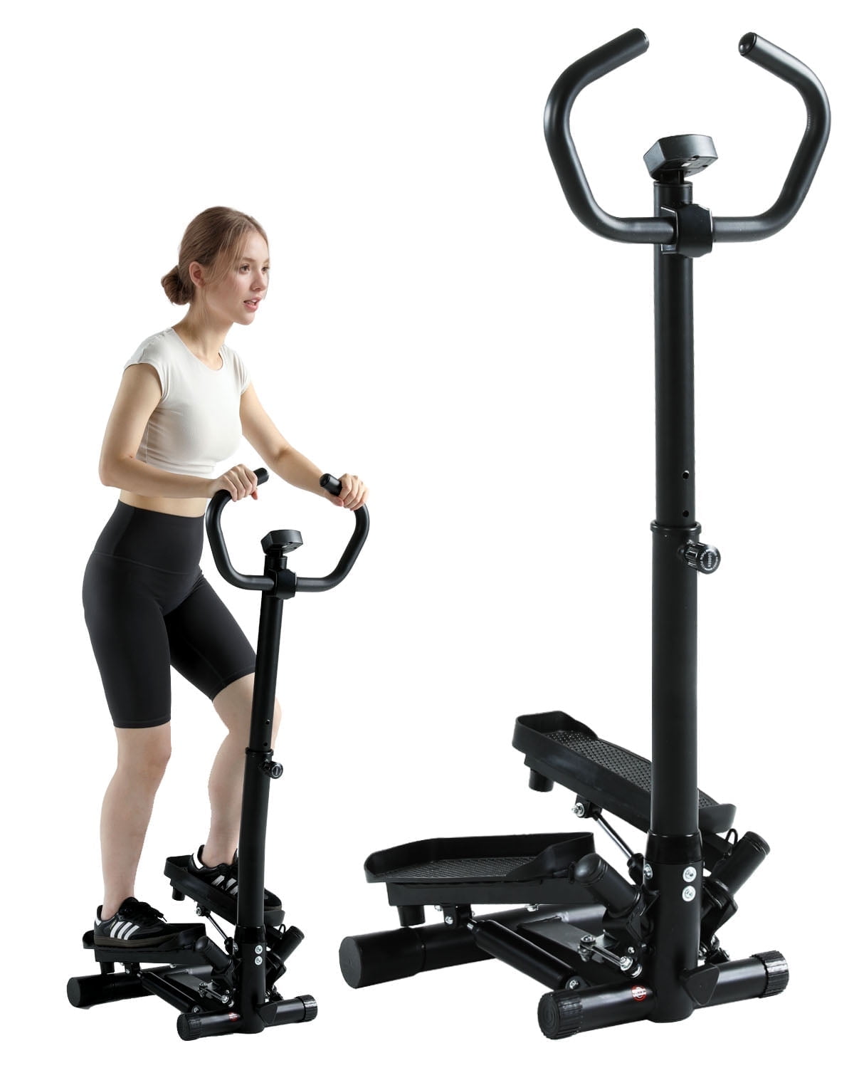 UPGO Stair Stepper for Exercises-Twist Stepper with Handlebar and ...