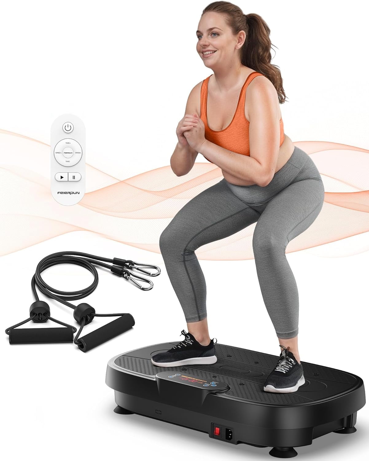 Upgo Vibration Plate, Whole Body Exercise Machine for Lymphatic ...