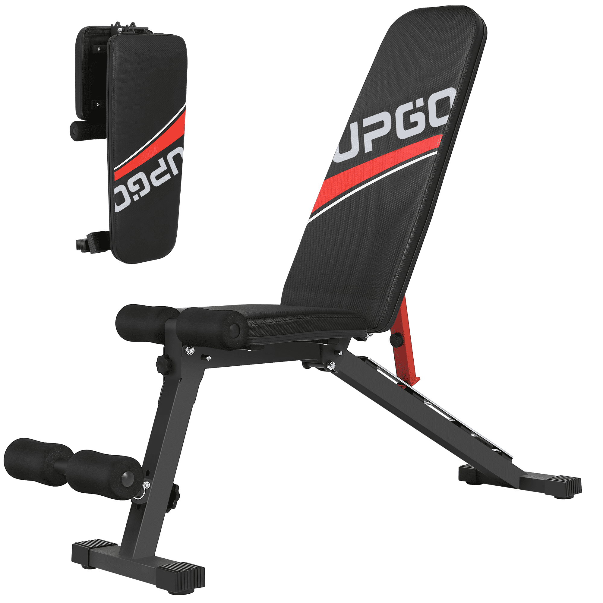 UPGO Adjustable Weight Bench with 700LBS Capacity Foldable Workout ...