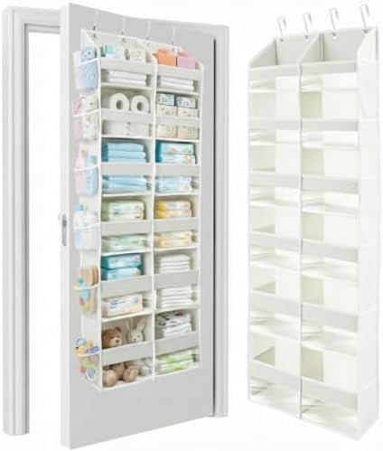 UPGRADED 6 Tiers Over The Door Organizer Hanging - 100D EXTRA THICK ...