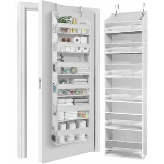 UPGRADED 6 Tiers Over The Door Organizer Hanging - 100D EXTRA THICK ...