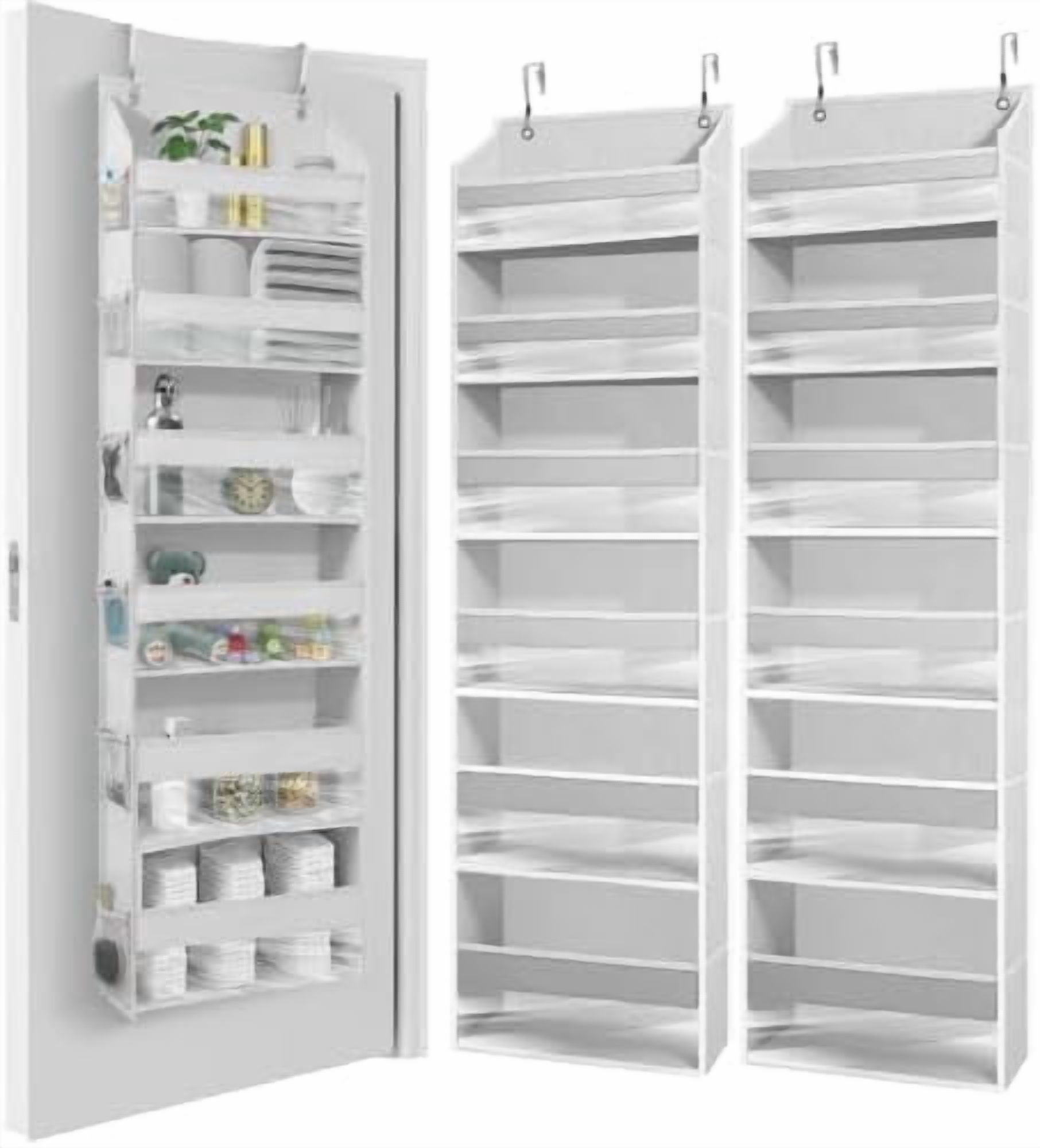 UPGRADED 6 Tiers Over The Door Organizer Hanging - 100D EXTRA THICK ...