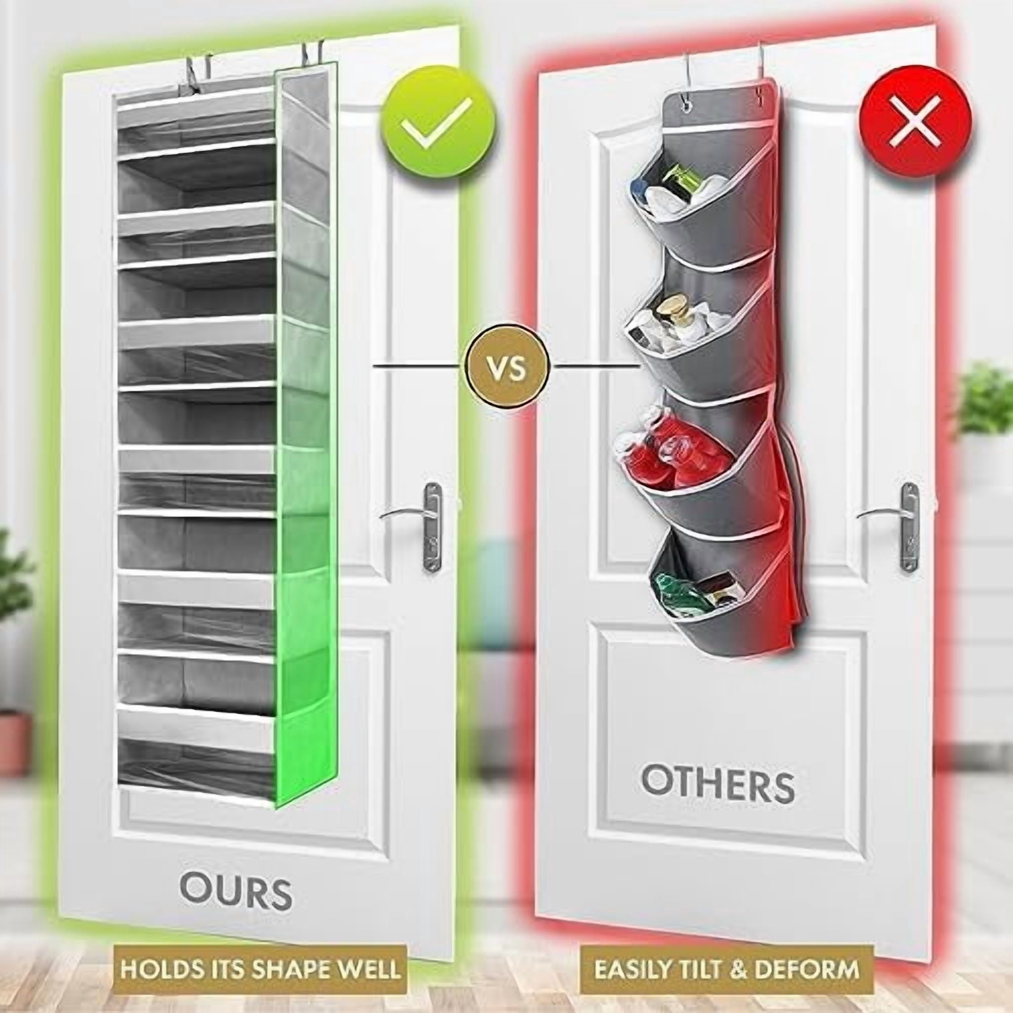 UPGRADED 6 Tiers Over The Door Organizer Hanging - 100D EXTRA THICK ...