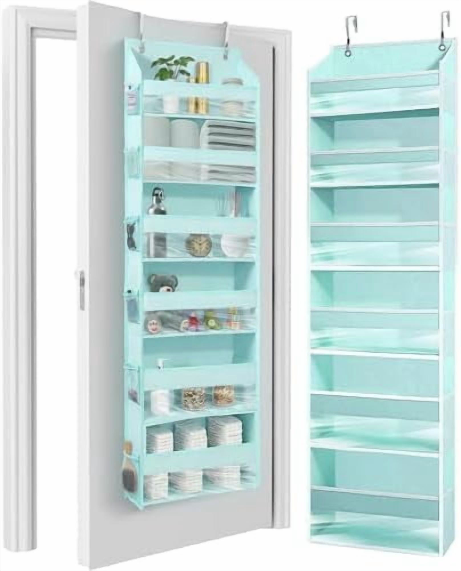 UPGRADED Over The Door Organizer Hanging - 100D EXTRA THICK & 50lbs ...
