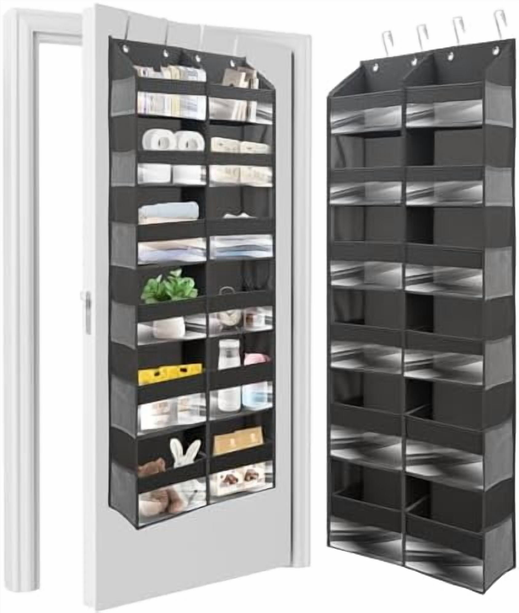 UPGRADED Over The Door Organizer Hanging - 100D EXTRA THICK & 50lbs ...