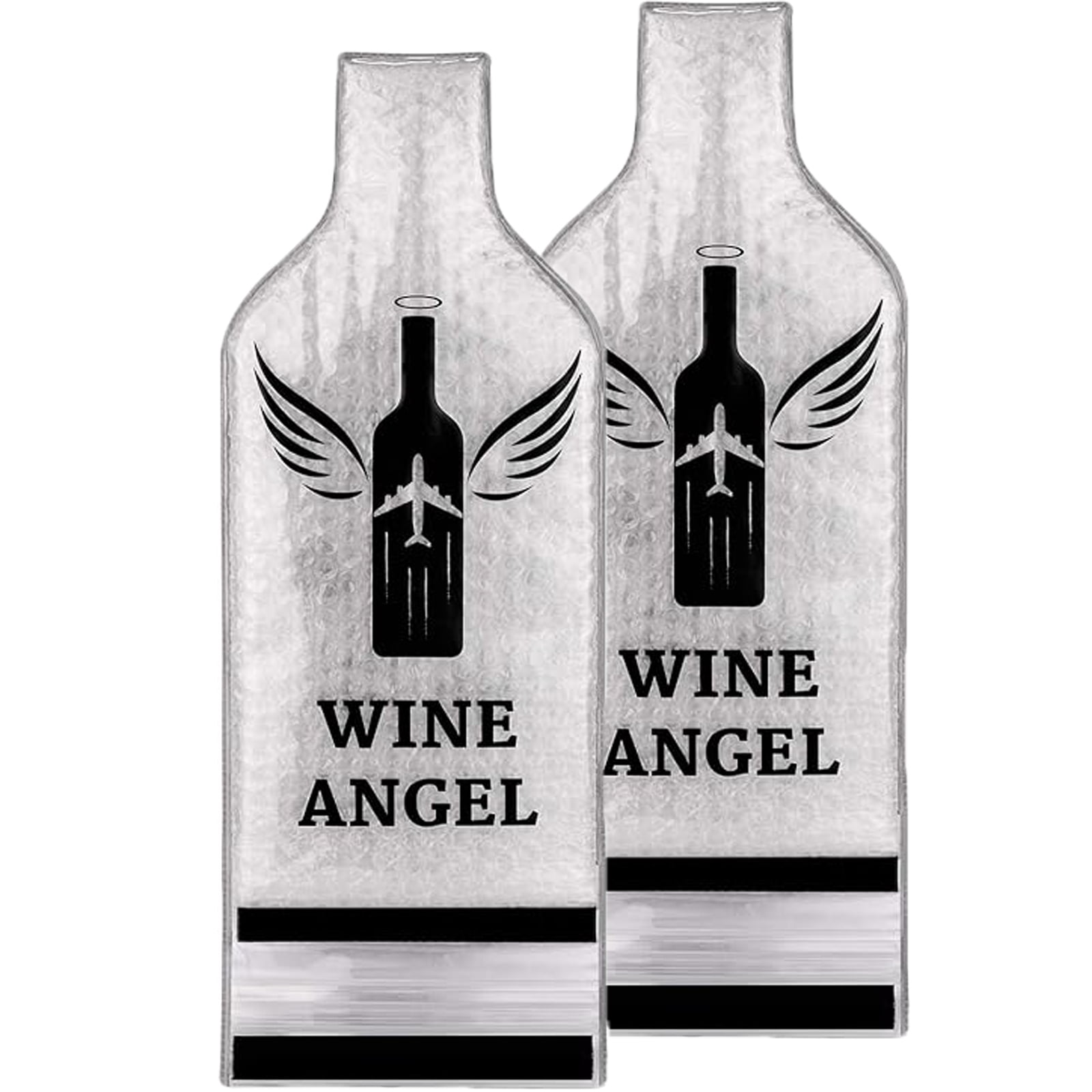 [UPGRADED PROTECTION] 2 Set (4 pcs) Reusable Wine Bags for Travel, Wine ...