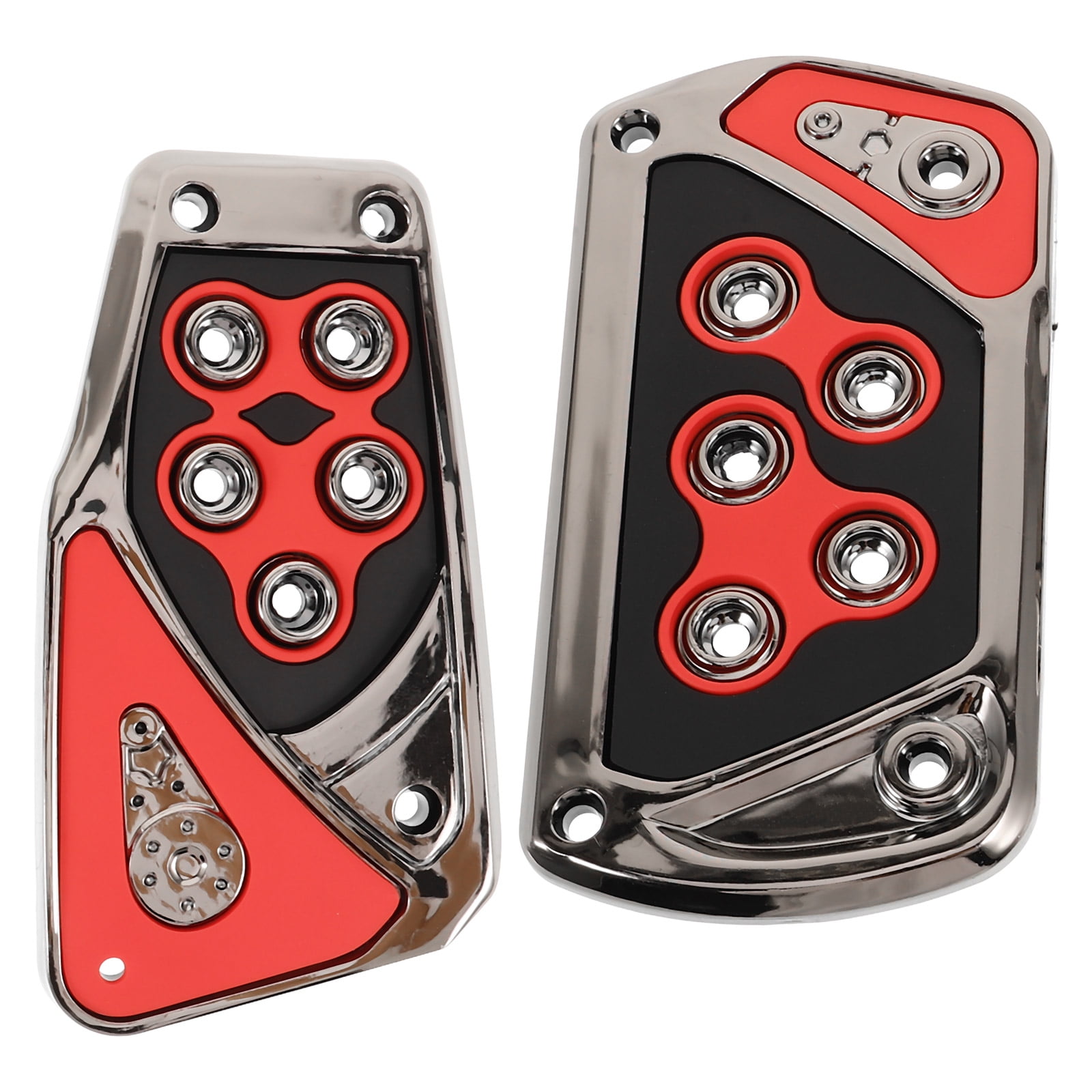 UPGRATOR Red Plastic Accelerator Pedal Pad Set, 1 Pair for Cars and ...