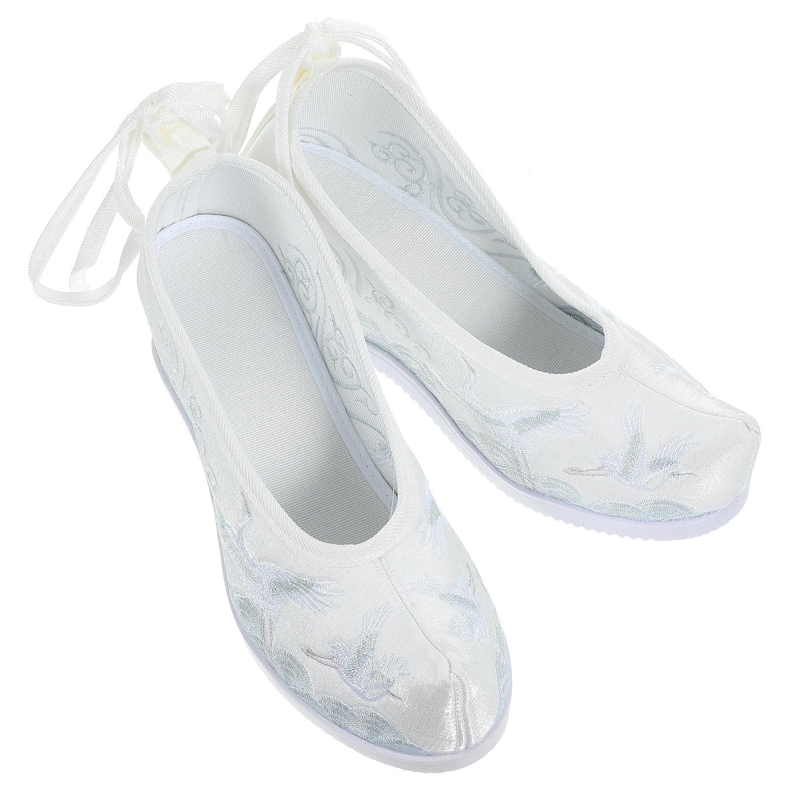 UPGRATOR 1 Pair Traditional Chinese Hanfu Shoes in White for Men ...