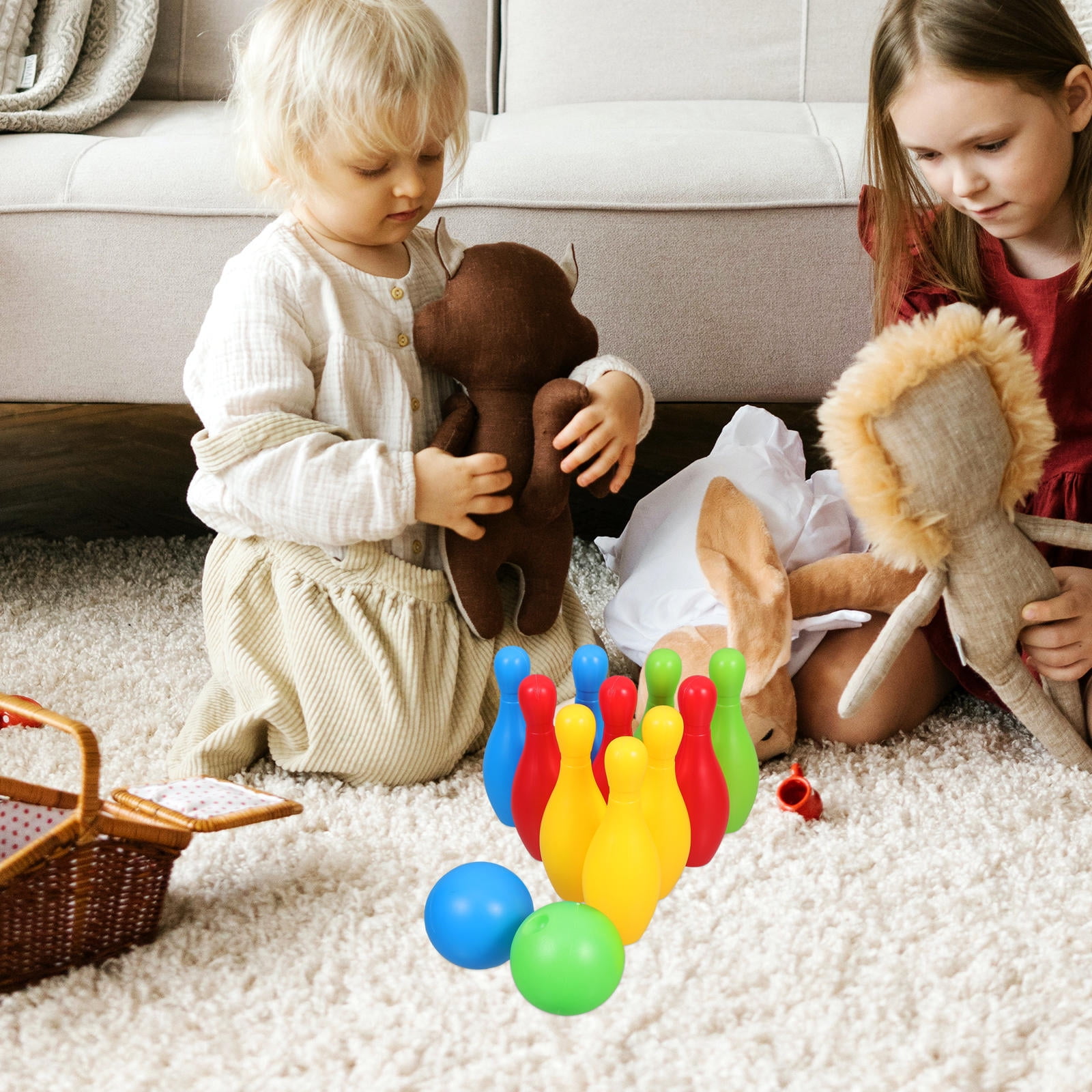 UPGRATOR 1 Set Kids Bowling Toy Set Colorful PE Material for Bonding ...