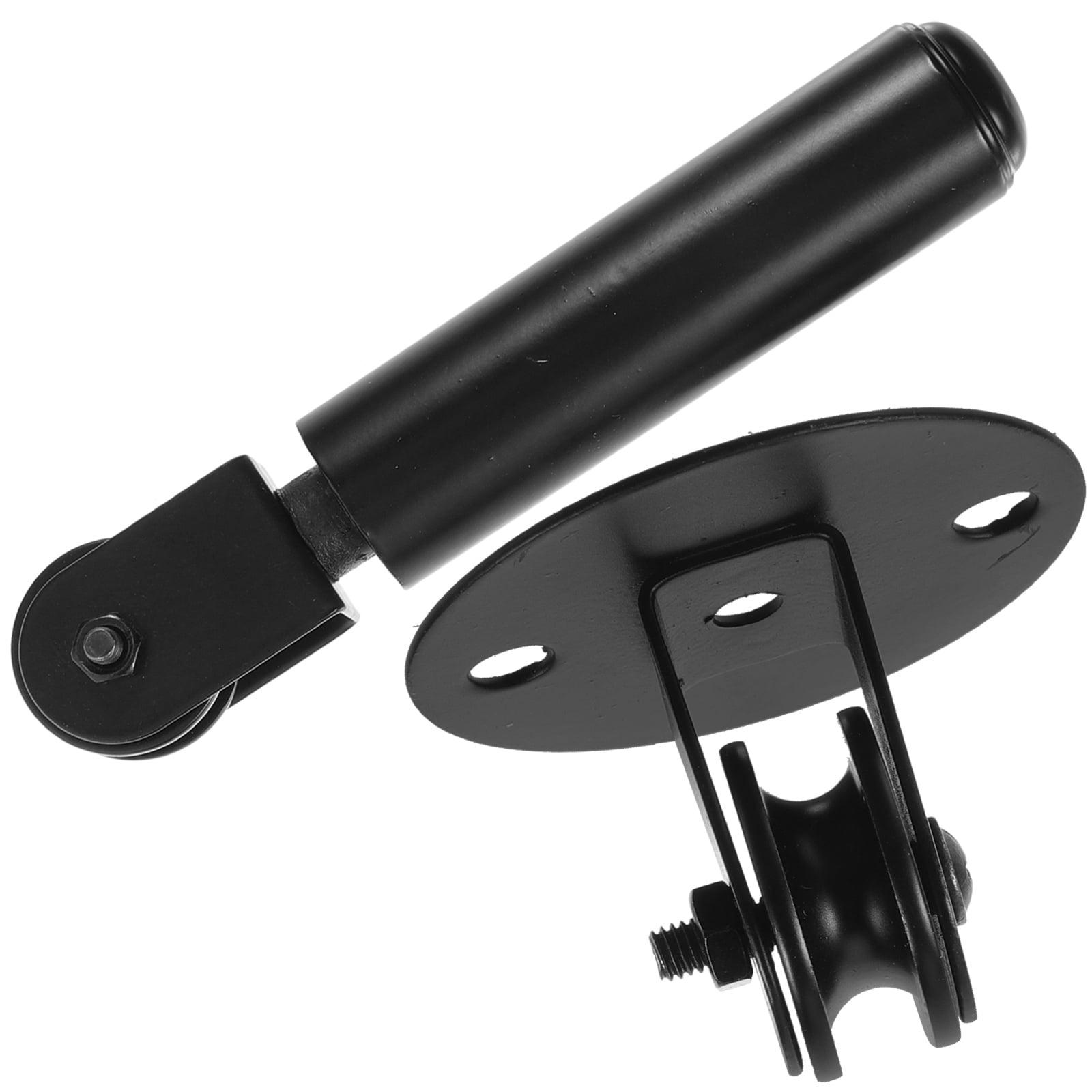 UPGRATOR 1 Set Light Pulley Wheels Iron Black For Home Decoration Wall ...