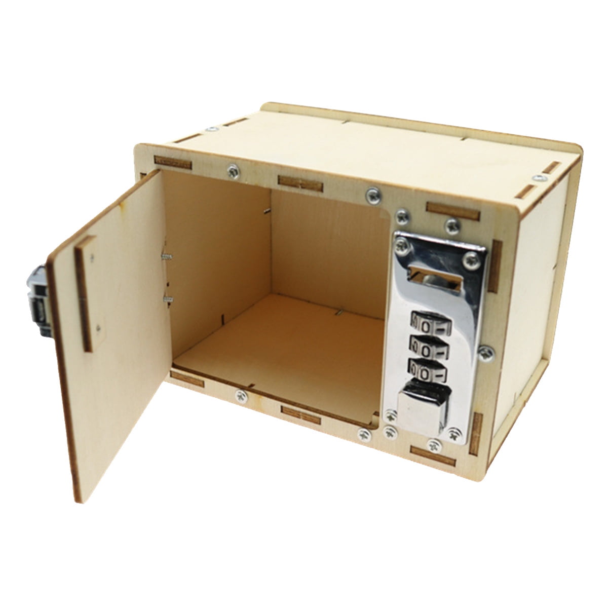 UPGRATOR 1 Set Wood Case Toy For Diy Activity With Light Brown Wood ...