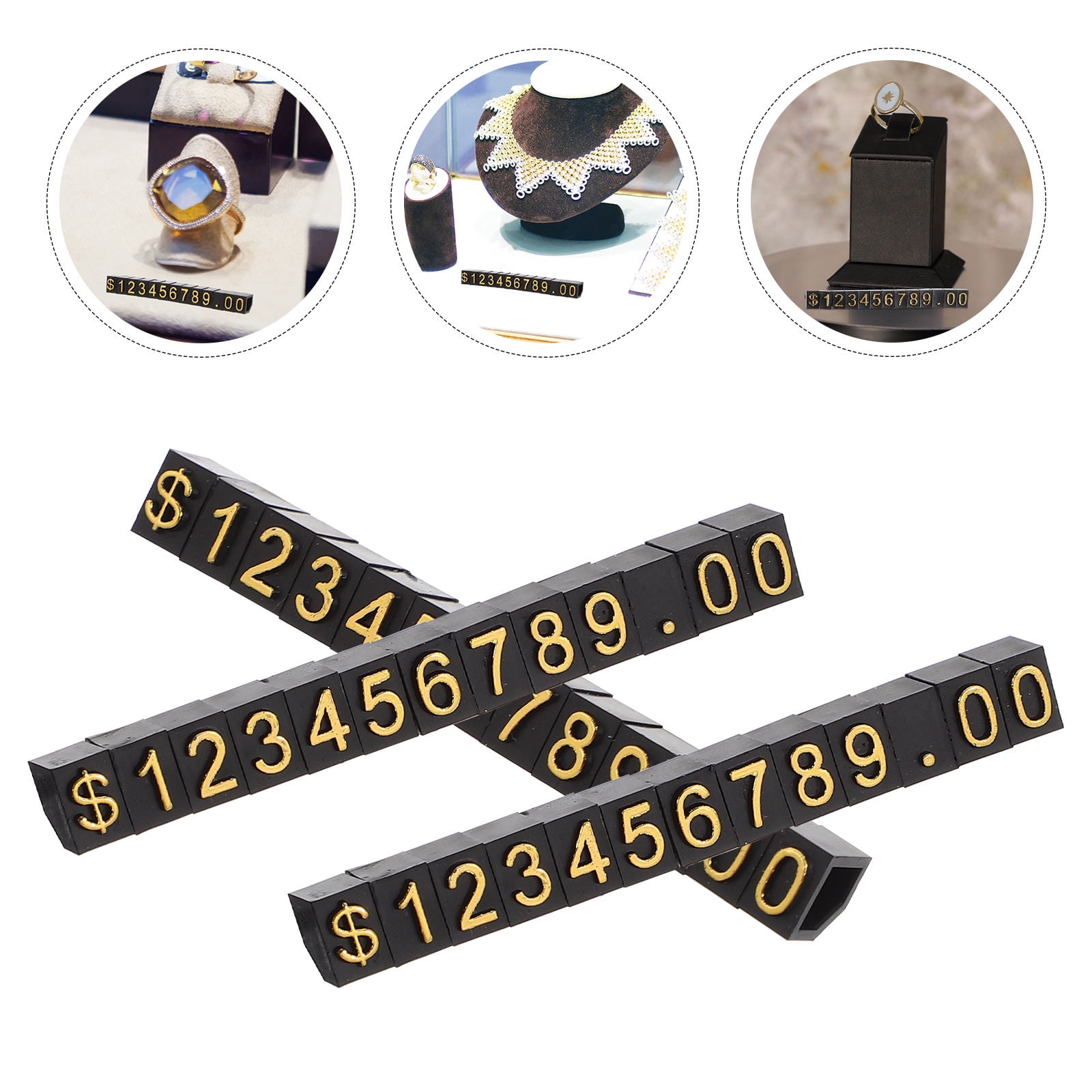 UPGRATOR 10 Sets Price Holder Display Modern Design Easy Installation ...
