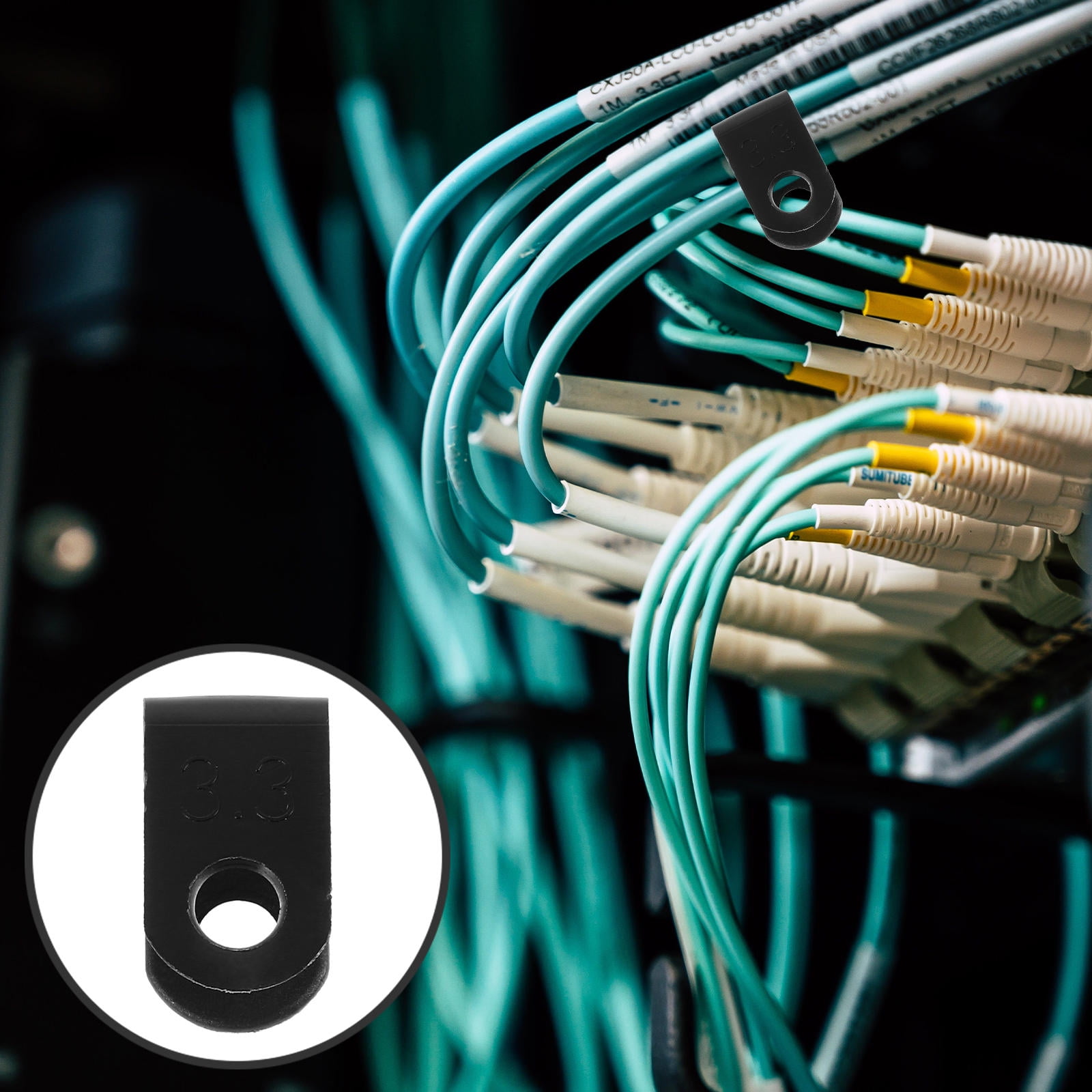 UPGRATOR 1000Pcs Mini Cable Clips for Automotive Wire Fixing and ...