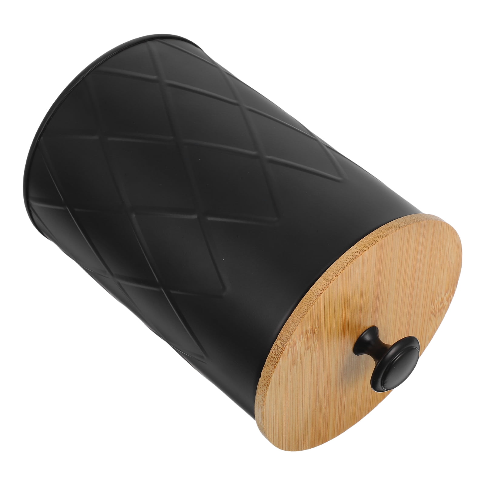 UPGRATOR 1Pack Black Canisters for Countertop Container in 7.0x4.3x4 ...