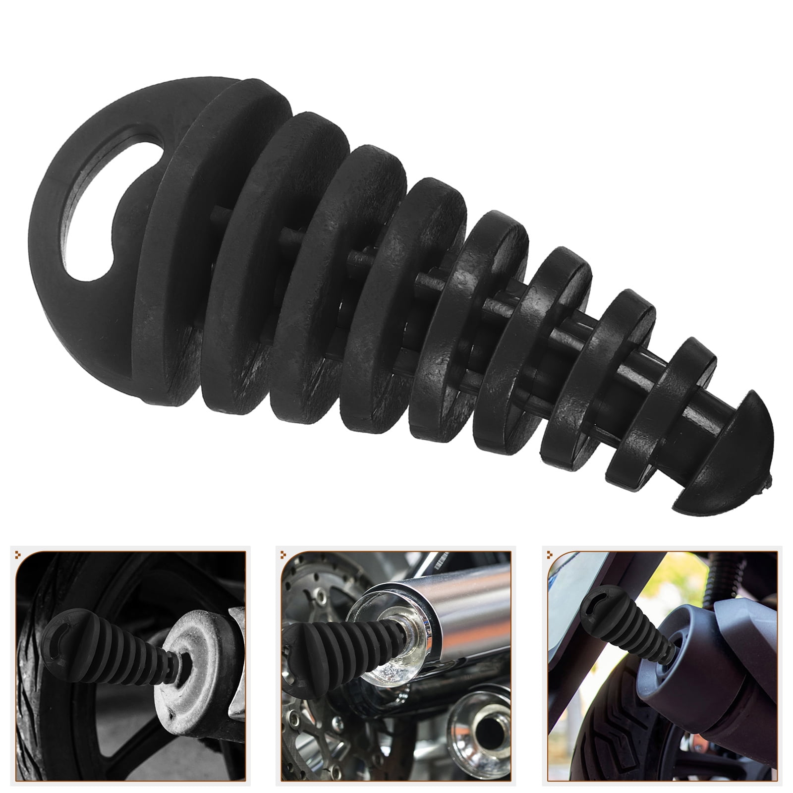 UPGRATOR 1Pack Black PVC Motorcycle Exhaust Baffle for Internal Parts ...