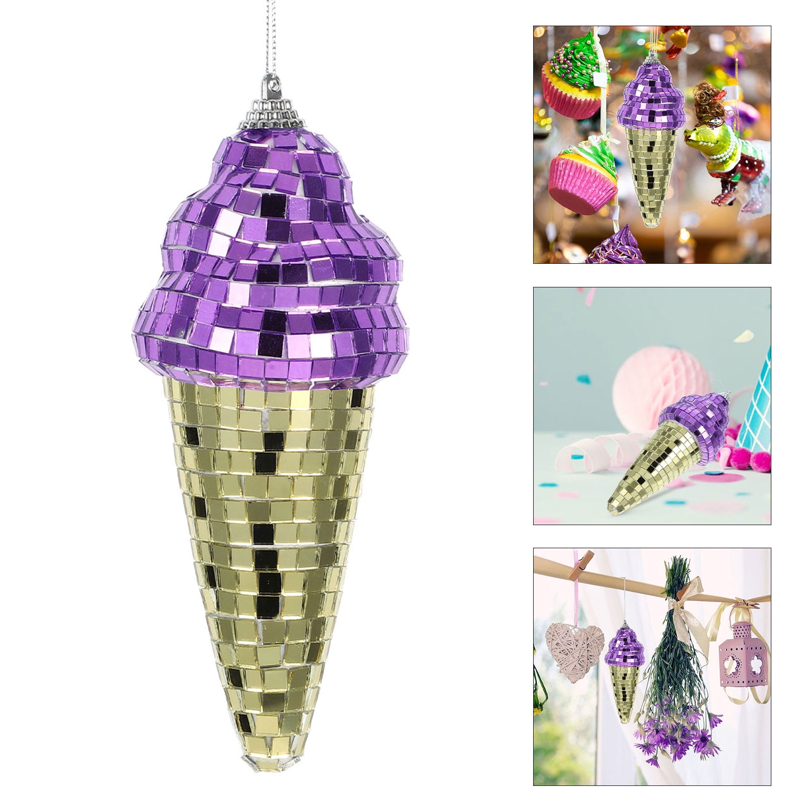 UPGRATOR Disco Ice Cream Pendant 1 Pack Modern Party Supplies for Disco ...