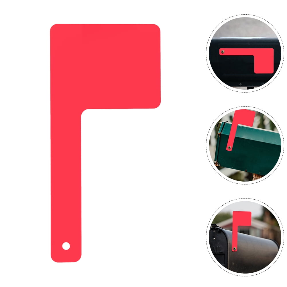 UPGRATOR 1Pack Red Acrylic Mailbox Flag for Mailbox Accessory with ...
