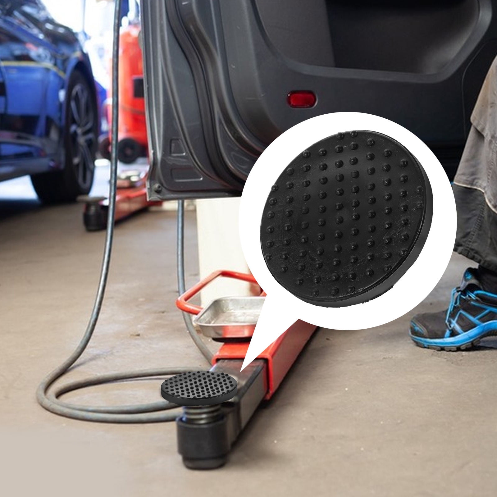 UPGRATOR 1Pack Rubber Car Lift Pads Round for Hydraulic and Floor Jack ...