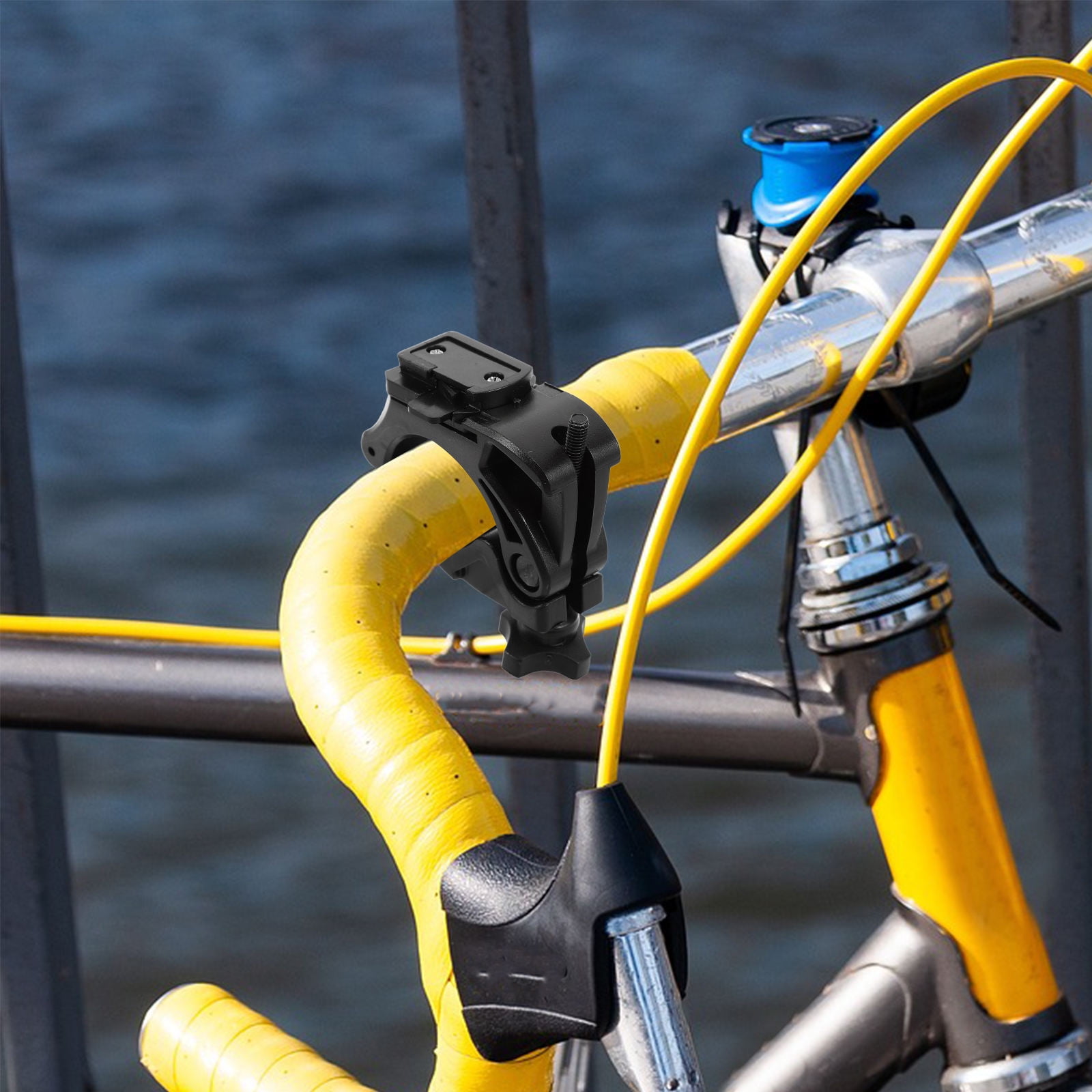 UPGRATOR Bicycle Flashlight Mounting Bracket Stable Mounting Black ABS ...