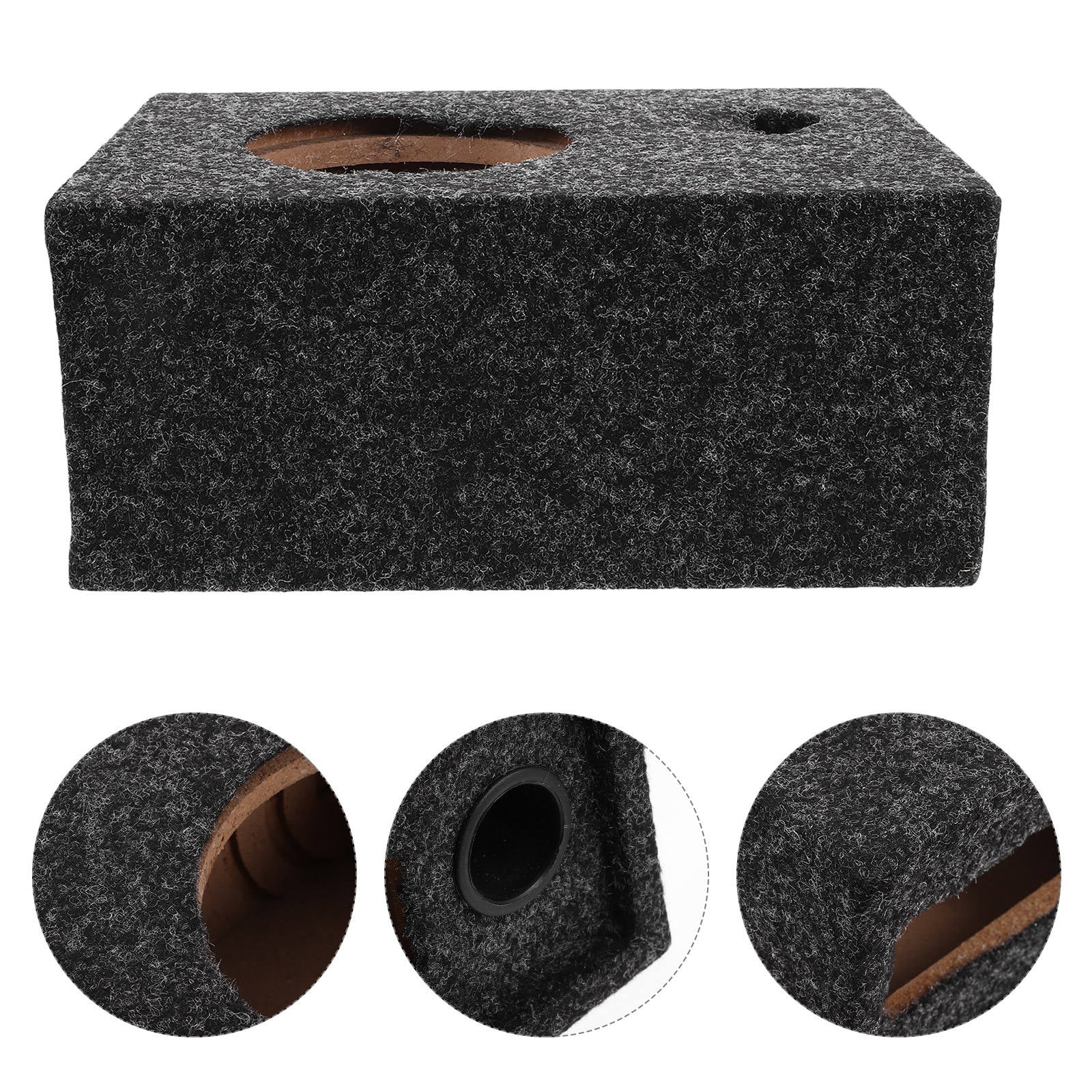 UPGRATOR 1Pack Subwoofer Box Wood Spacesaving Design for Vehicle Audio ...