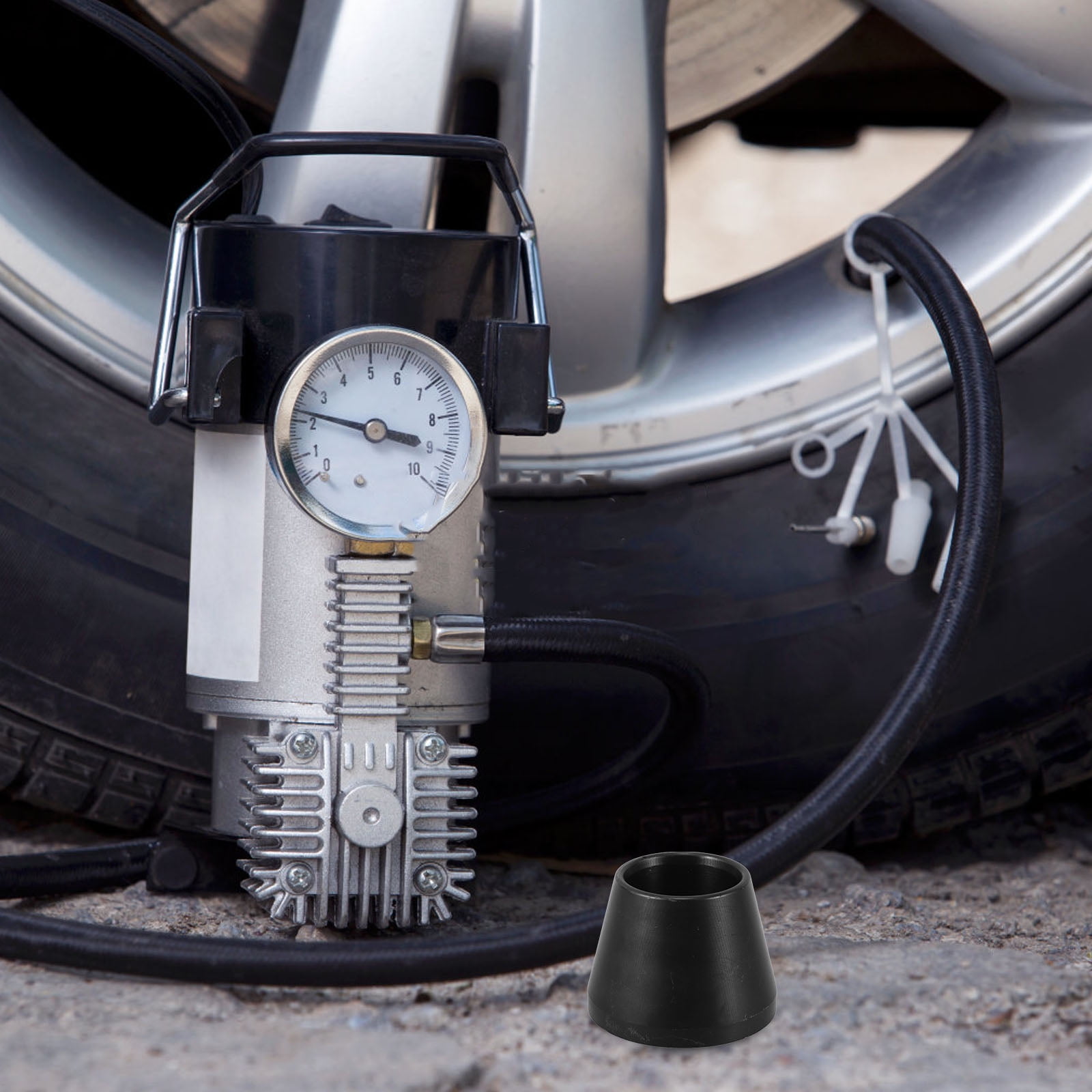 UPGRATOR 1Pack Wheel Balancer Cone Steel Black Motorcycle Tire Balancer ...