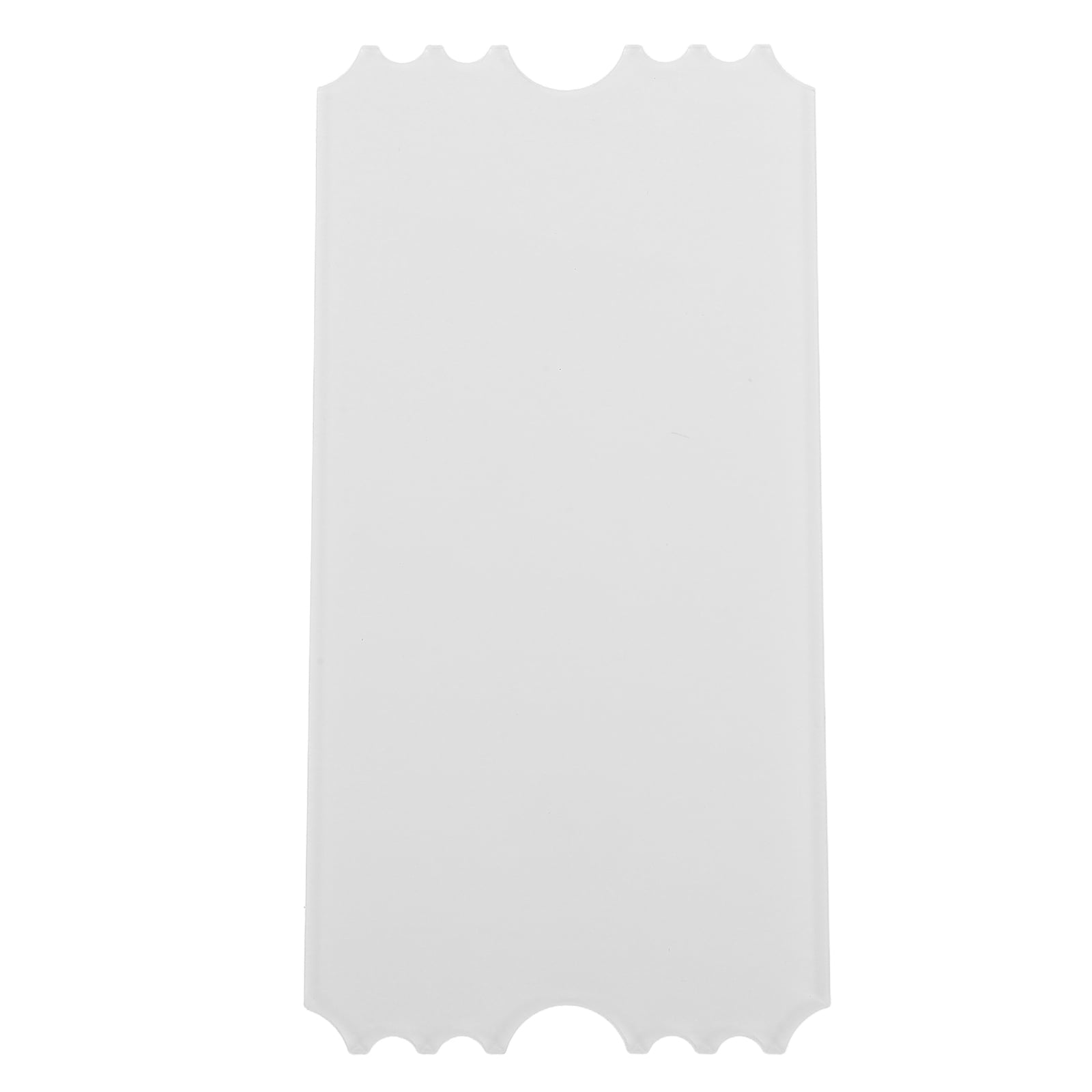 UPGRATOR 1Pack White Acrylic Event Tickets for Concerts Blank Single ...