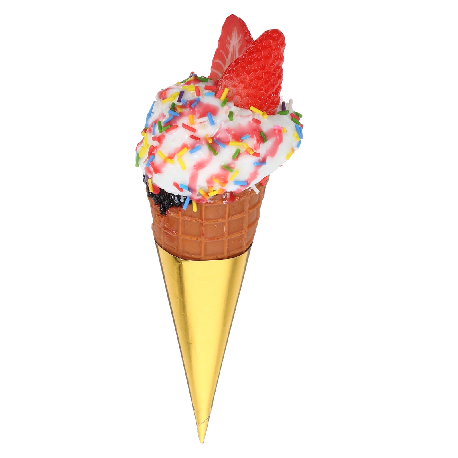 UPGRATOR 1Pcs Simulation Ice Cream Model Multi Colored PVC For Shop ...