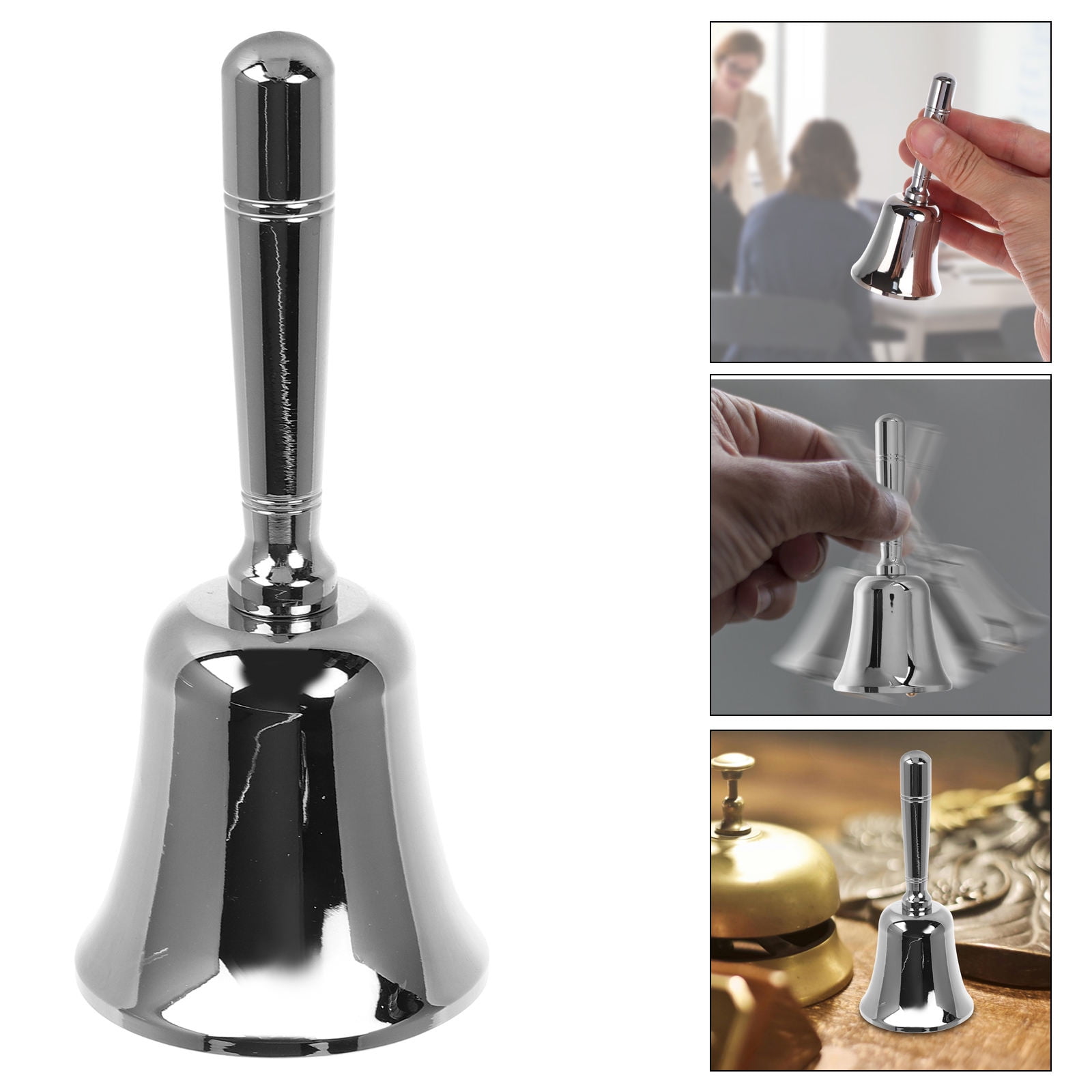 UPGRATOR 1Set Handbell for All Ages Copper Round Silver 9.4In - Walmart.com