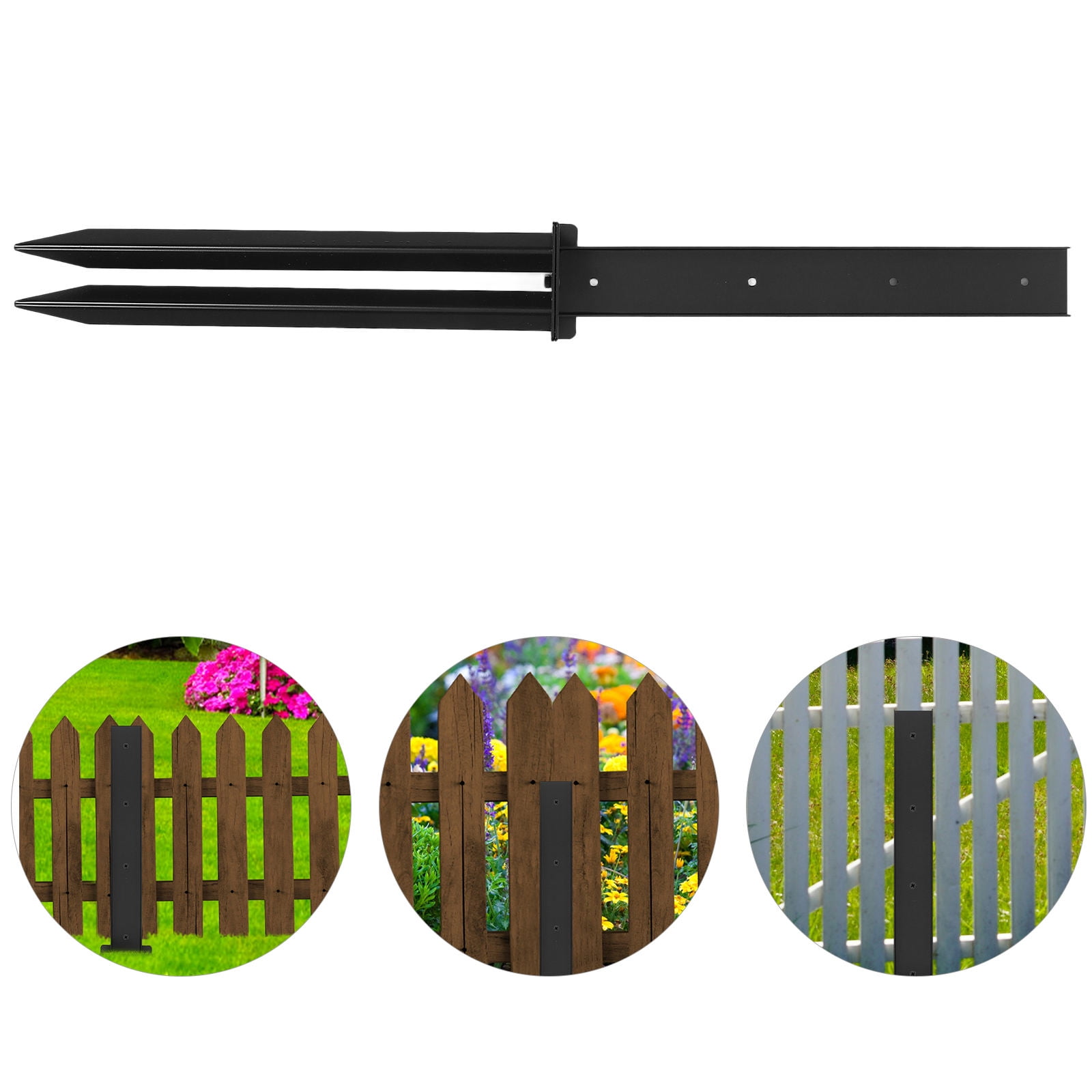 UPGRATOR 1Set Metal Fence Post Anchor for Ground Spike Fixing 11.8x2 ...
