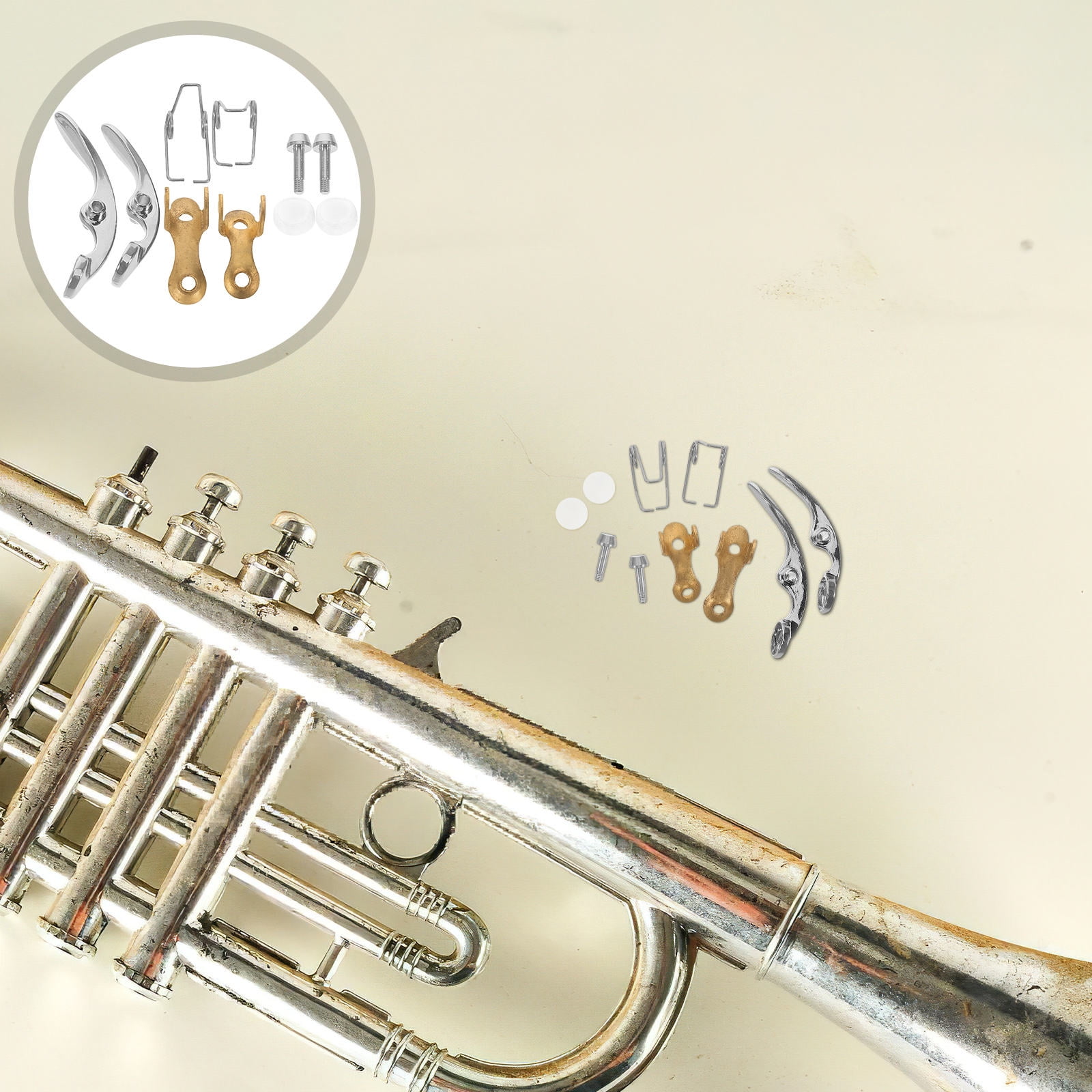 UPGRATOR Trumpet Key Maintenance Kit 1 Set with Assorted Color Plastic ...