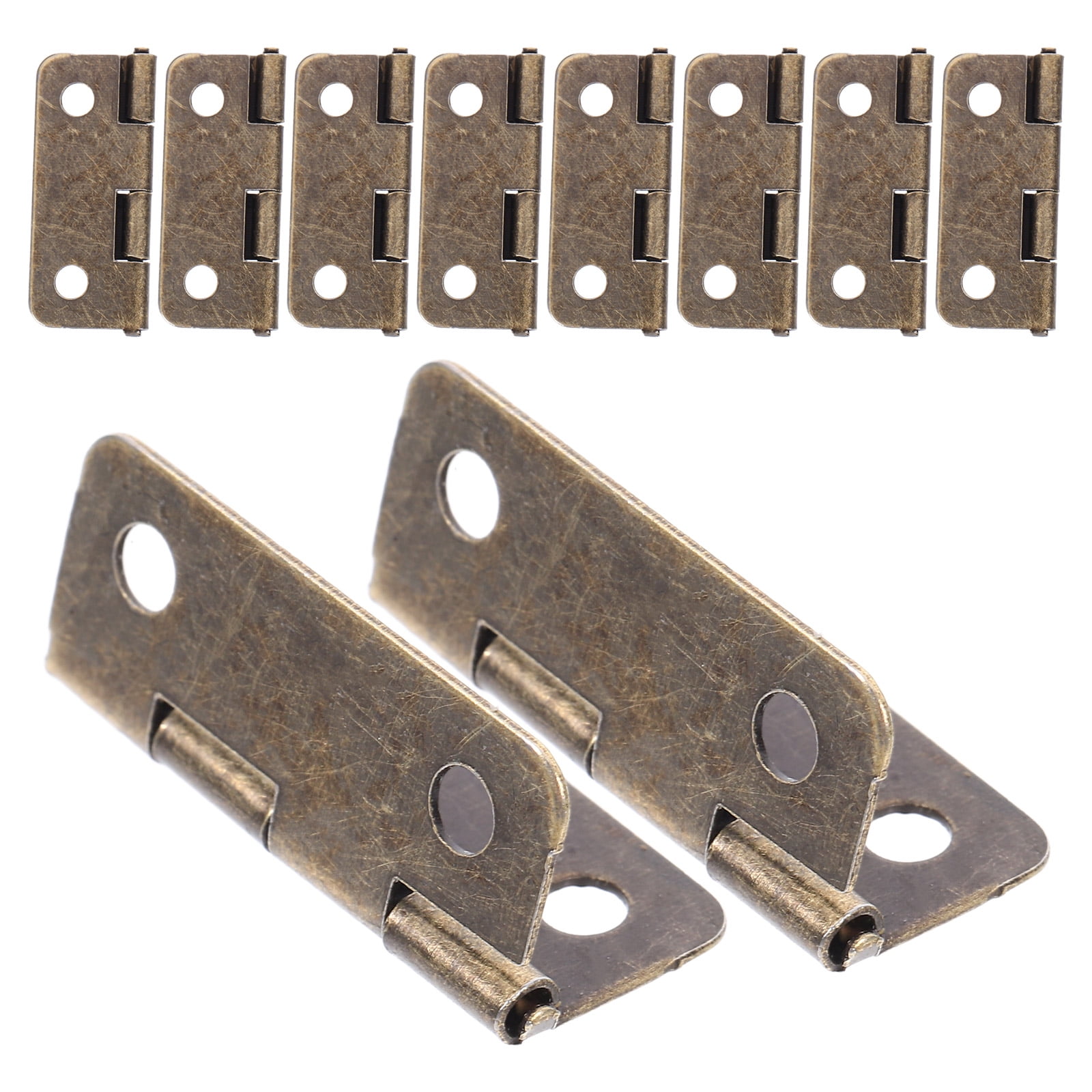 UPGRATOR 20Pack Iron Round Corner Hinges for Furniture Wooden Boxes ...