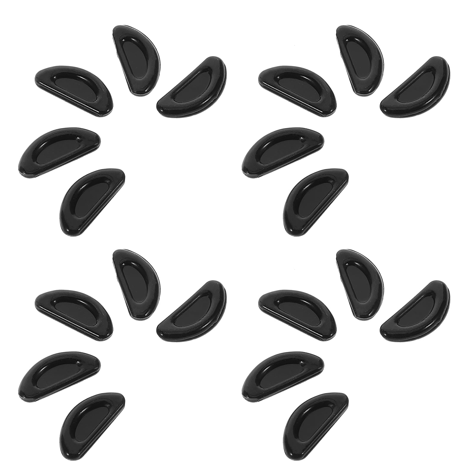 UPGRATOR 20Pcs Prevent Indentation Black Silicone Nose Pads for ...