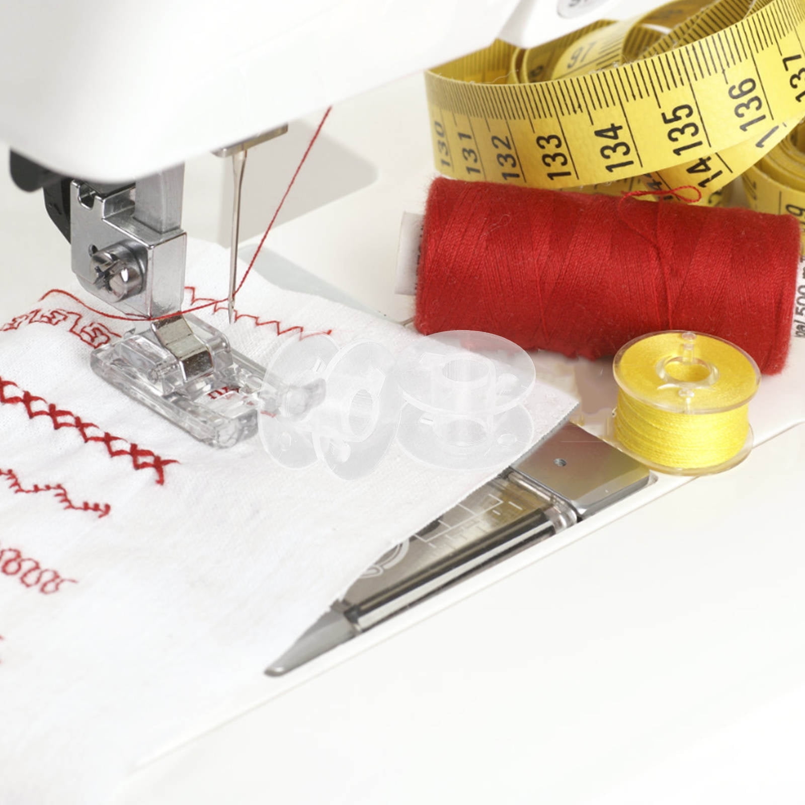 UPGRATOR 25-Pack Clear Plastic Sewing Machine Bobbins for Thread ...