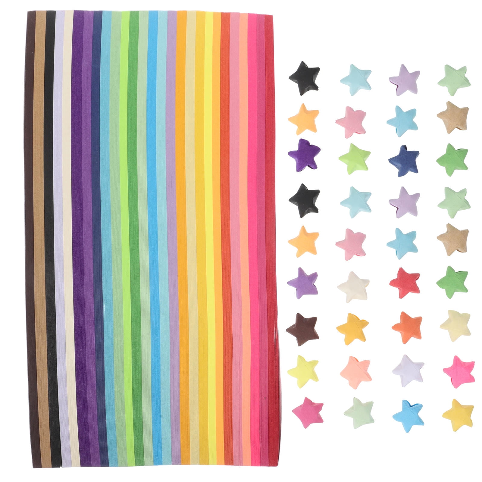 UPGRATOR 2700Pcs Paper Strips to Make Origami Stars Assorted Color ...