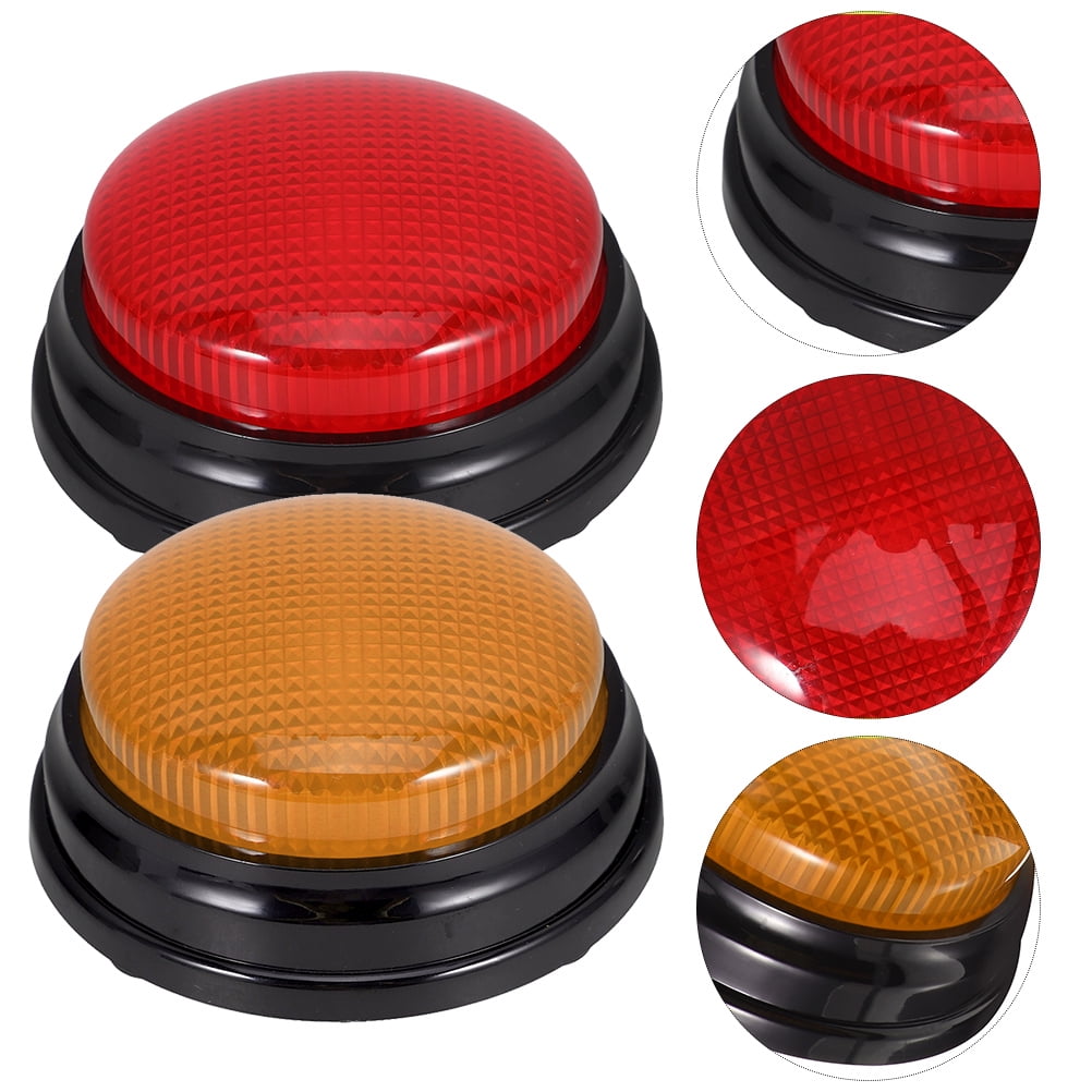 UPGRATOR 2Pcs Game Buzzers Red Round Party Props Family Gatherings ...